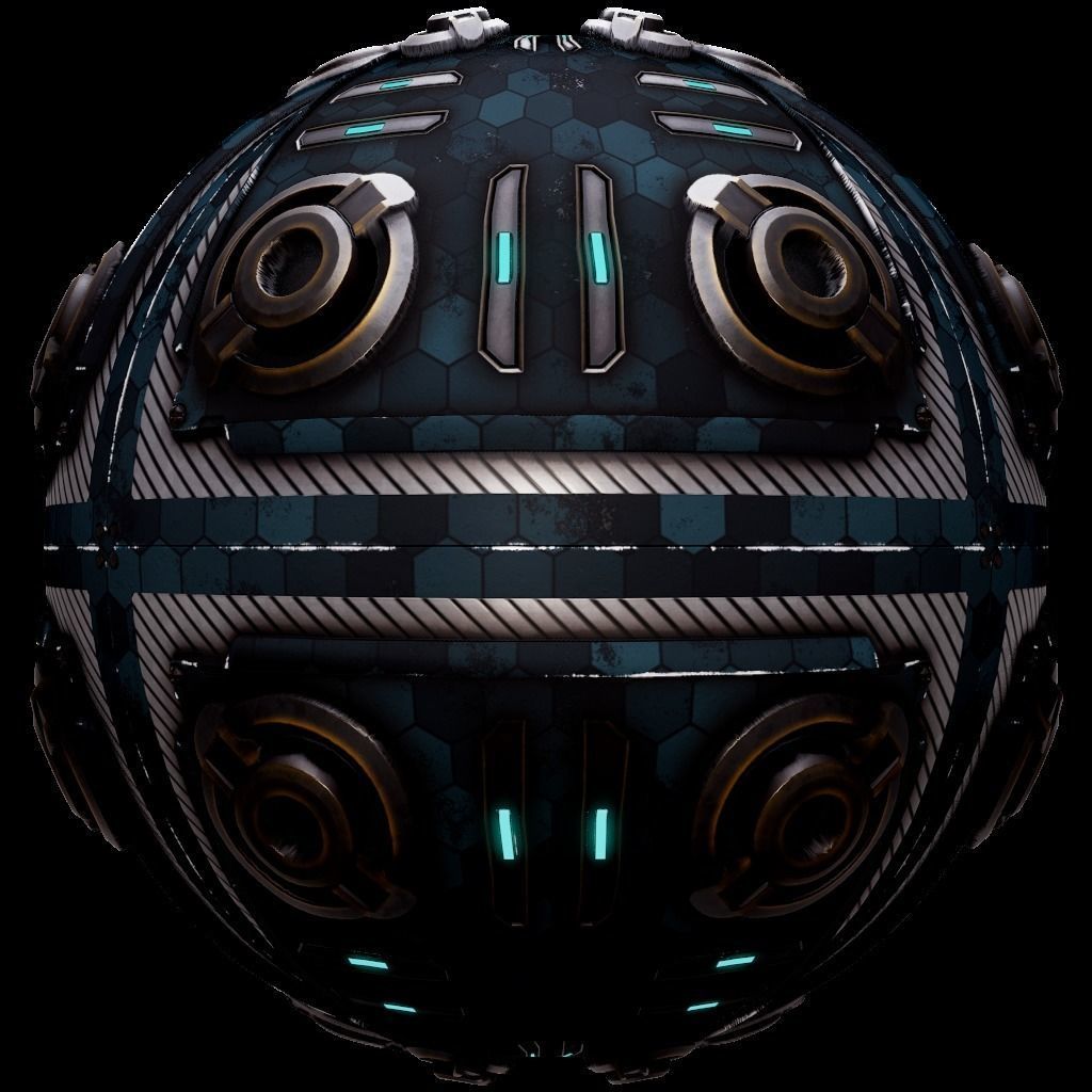 3D model PBR Seamless Sci-Fi Texture 02 VR / AR / low-poly | CGTrader