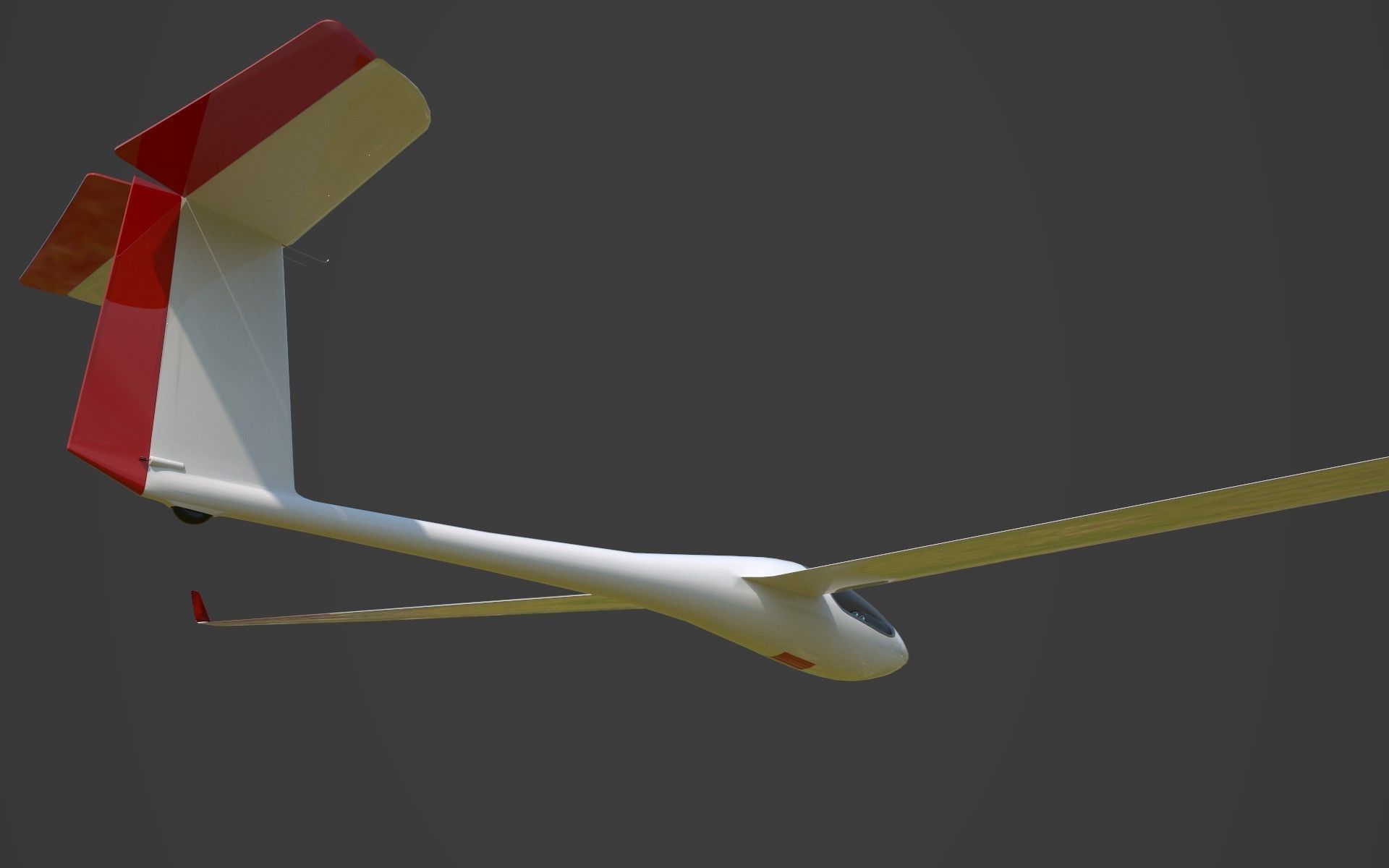3D model Glider Sailplane VR / AR / low-poly | CGTrader