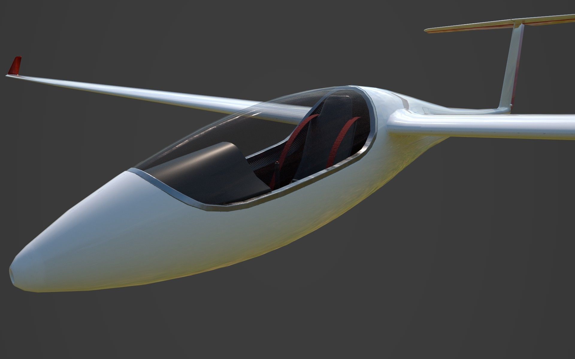 3D model Glider Sailplane VR / AR / low-poly | CGTrader