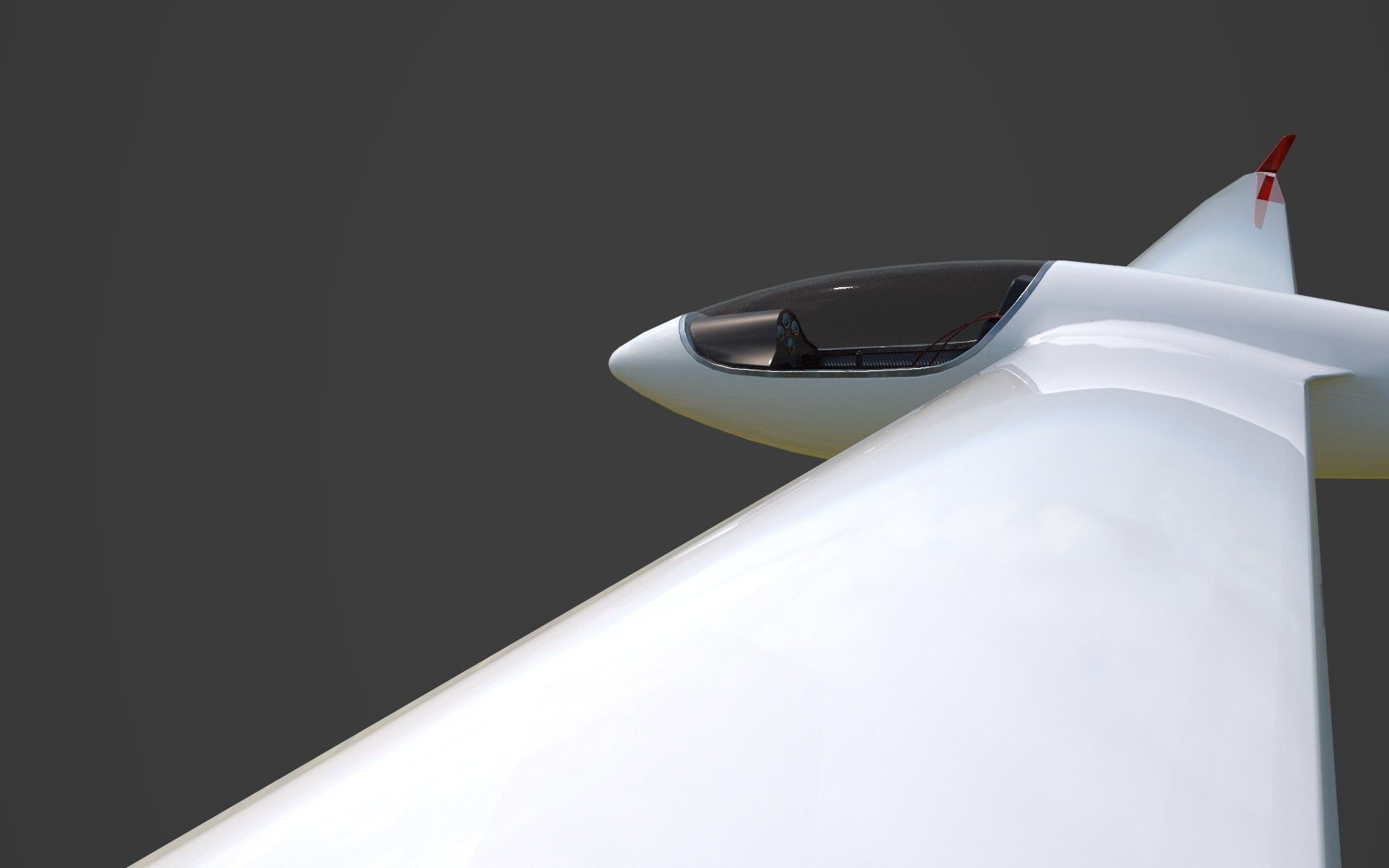 3D model Glider Sailplane VR / AR / low-poly | CGTrader