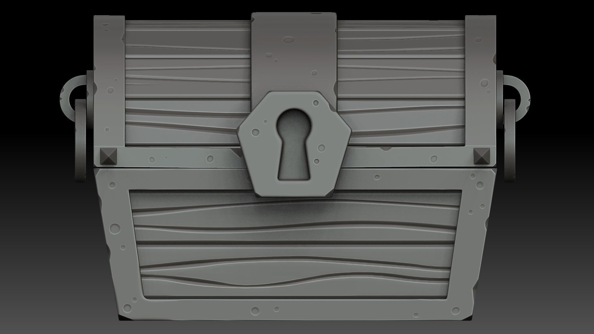 stylized chest 3D model | CGTrader