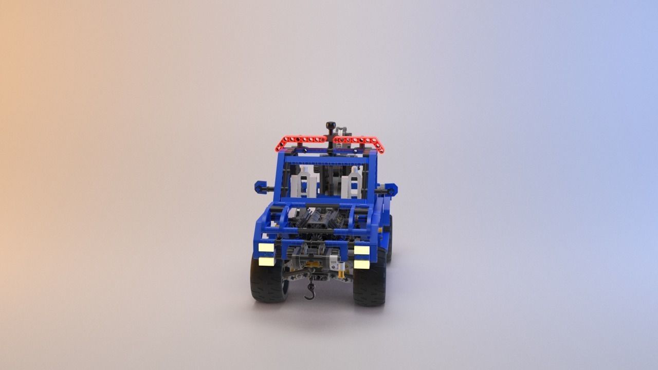 Lego Technic - Caterpillar 4WD - 8435 3D model | CGTrader