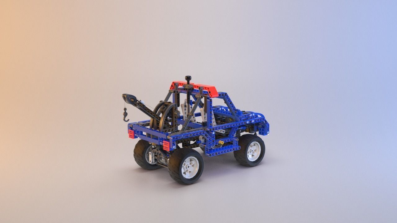 Lego Technic - Caterpillar 4WD - 8435 3D model | CGTrader