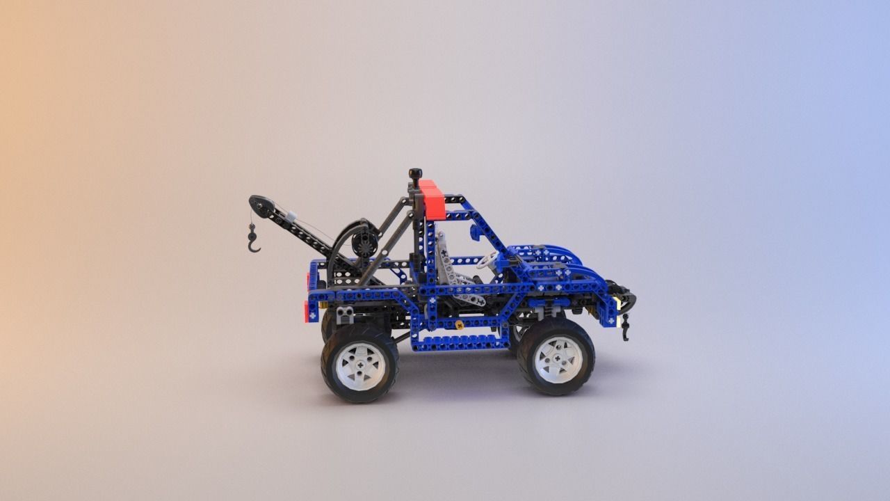 Lego Technic - Caterpillar 4WD - 8435 3D model | CGTrader