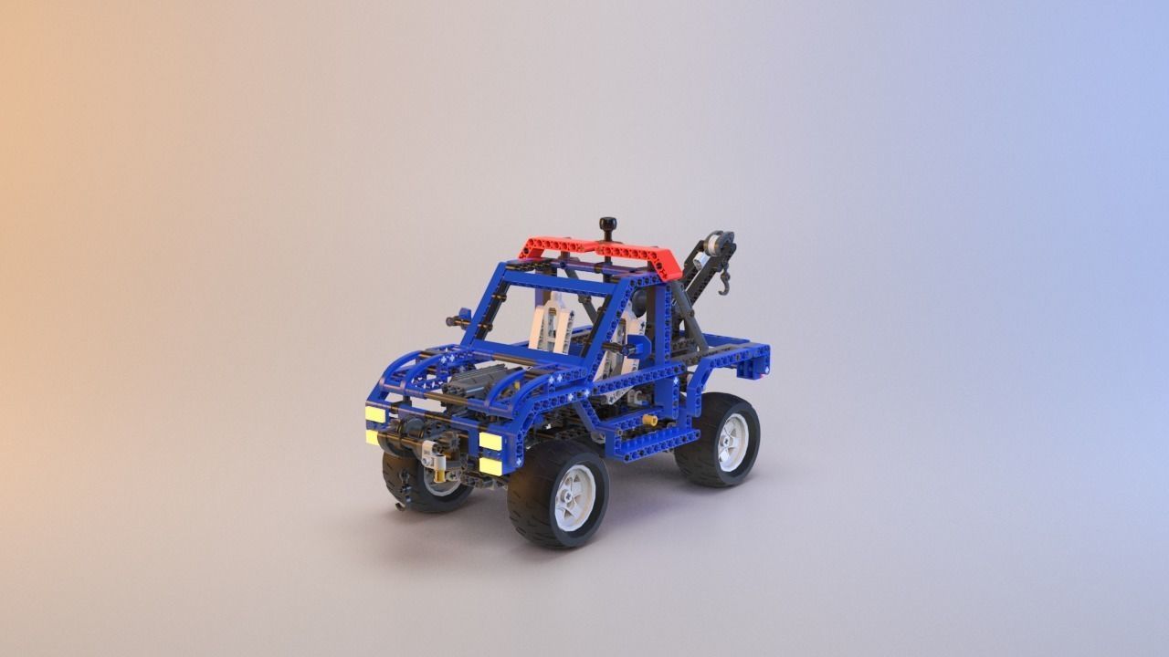 Lego Technic - Caterpillar 4WD - 8435 3D model | CGTrader