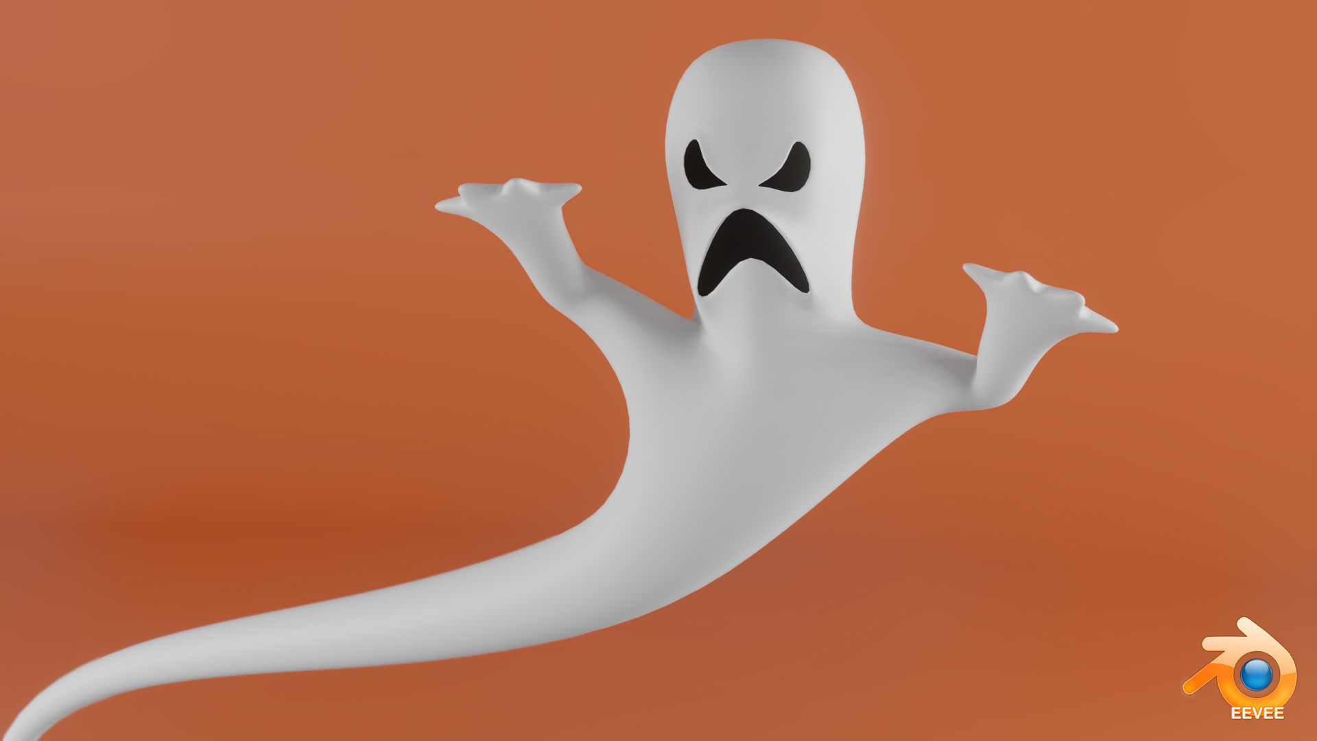 3D model Toon Ghost Rigged VR / AR / low-poly | CGTrader