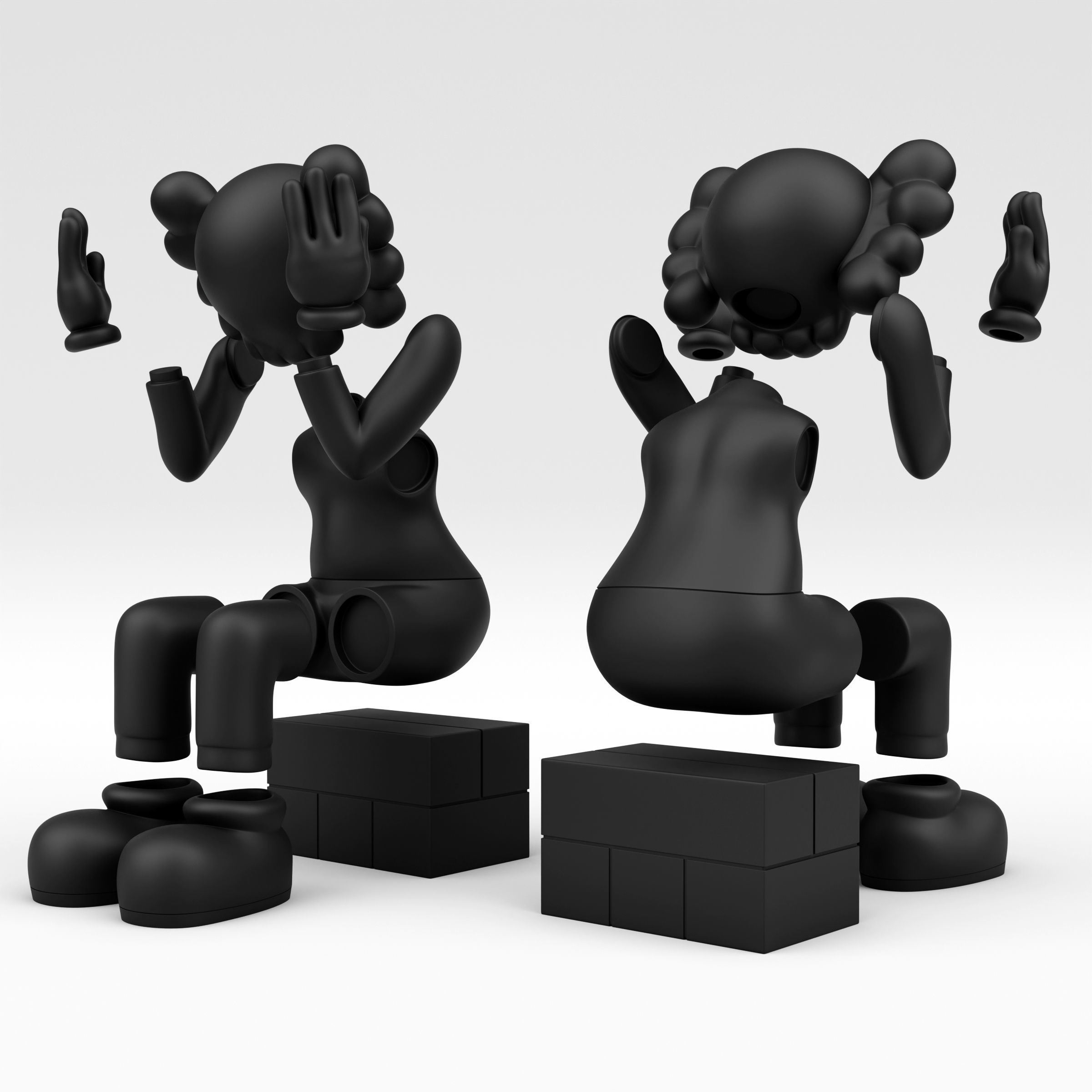 Kaws Passing Through Companion 3D model | CGTrader