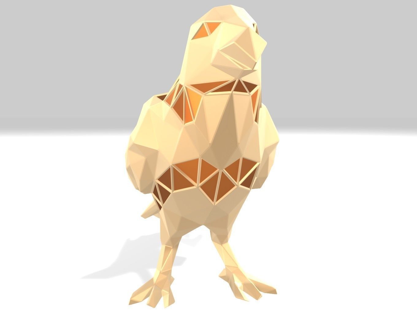 Polygonal Crow Parametric 3D model 3D printable | CGTrader