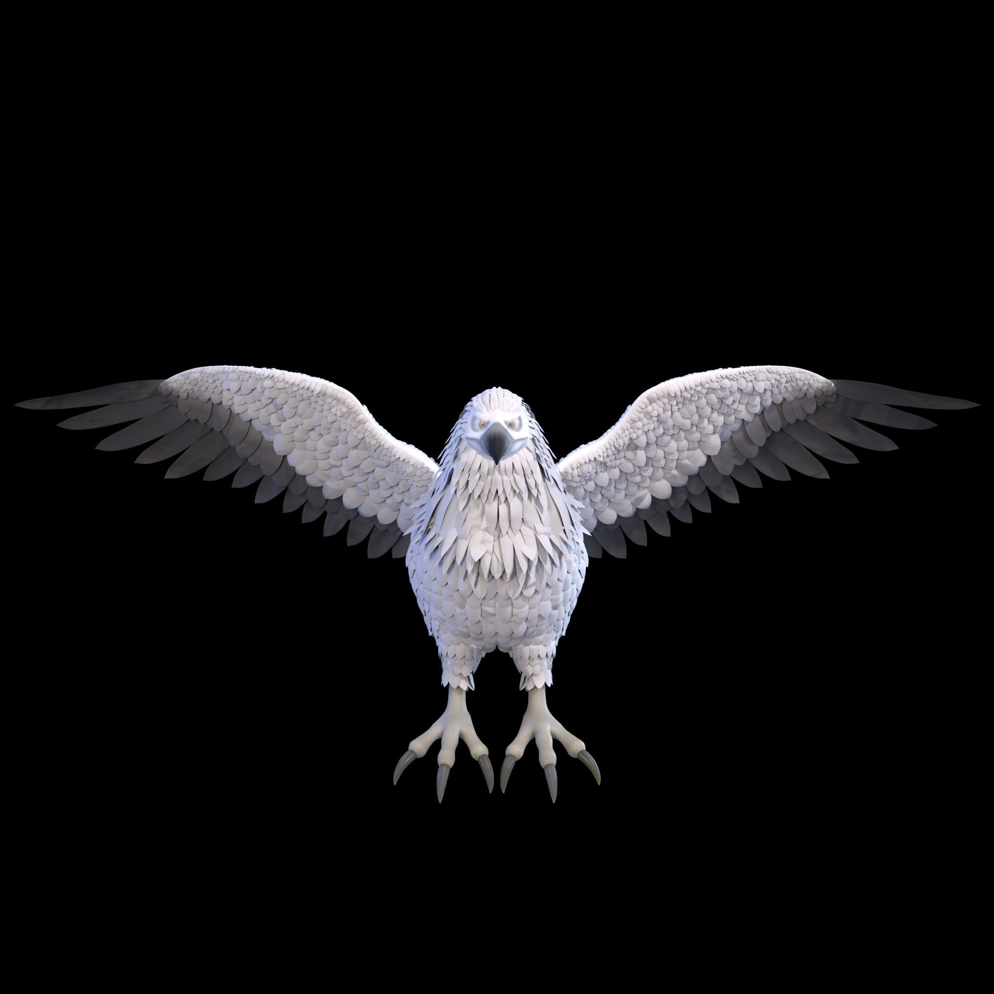 Eagle RIG 3D model rigged | CGTrader