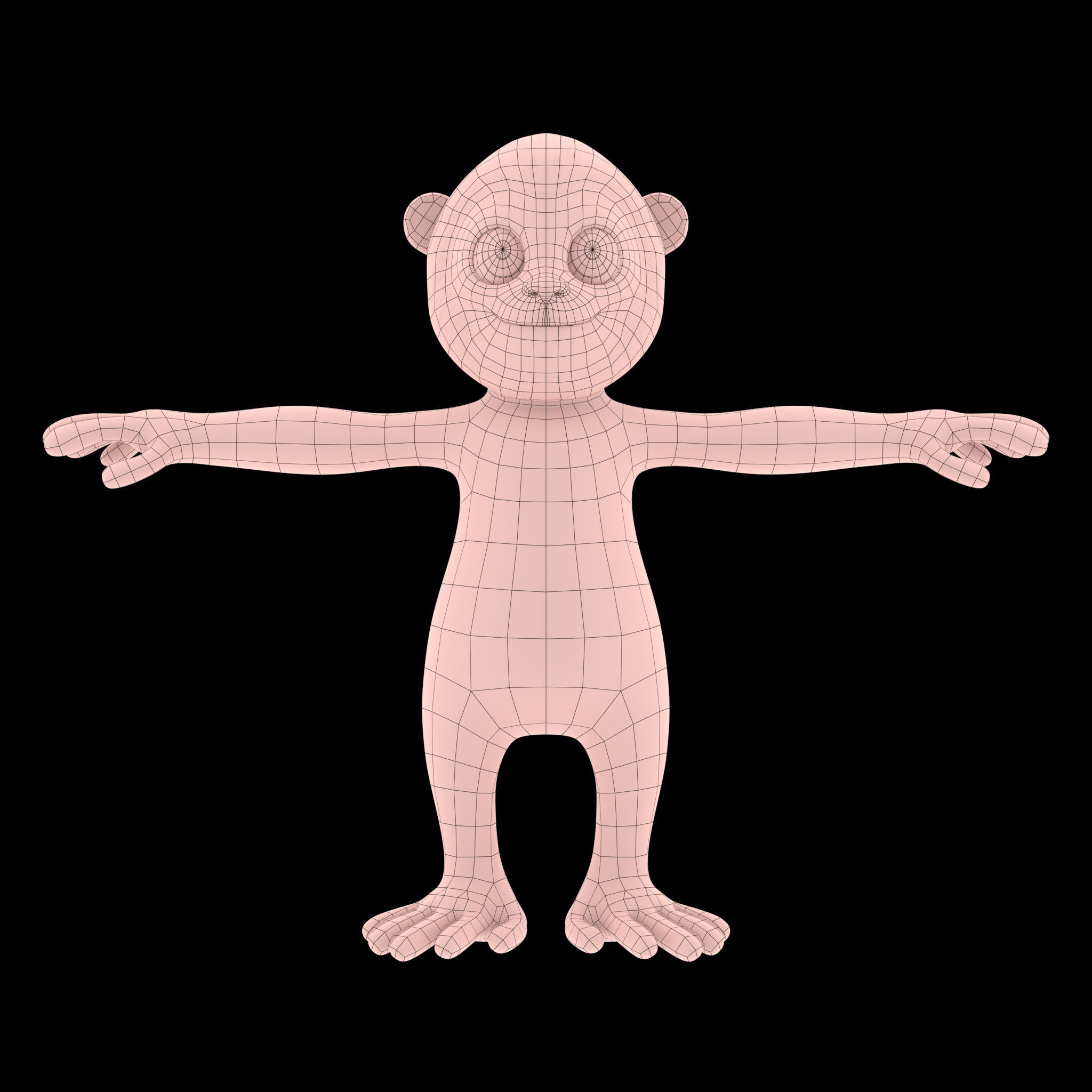 Monkey RIG 3D model | CGTrader