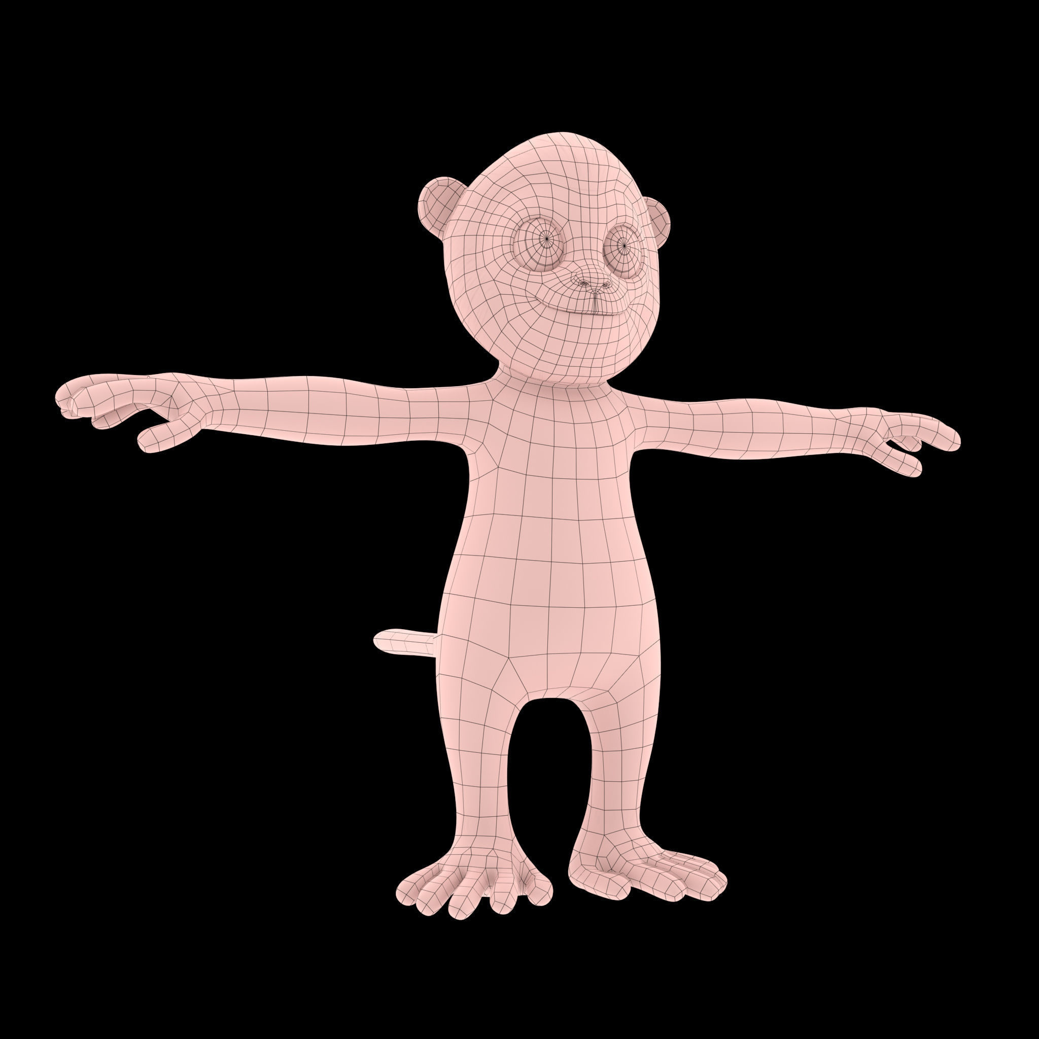 Monkey RIG 3D model | CGTrader