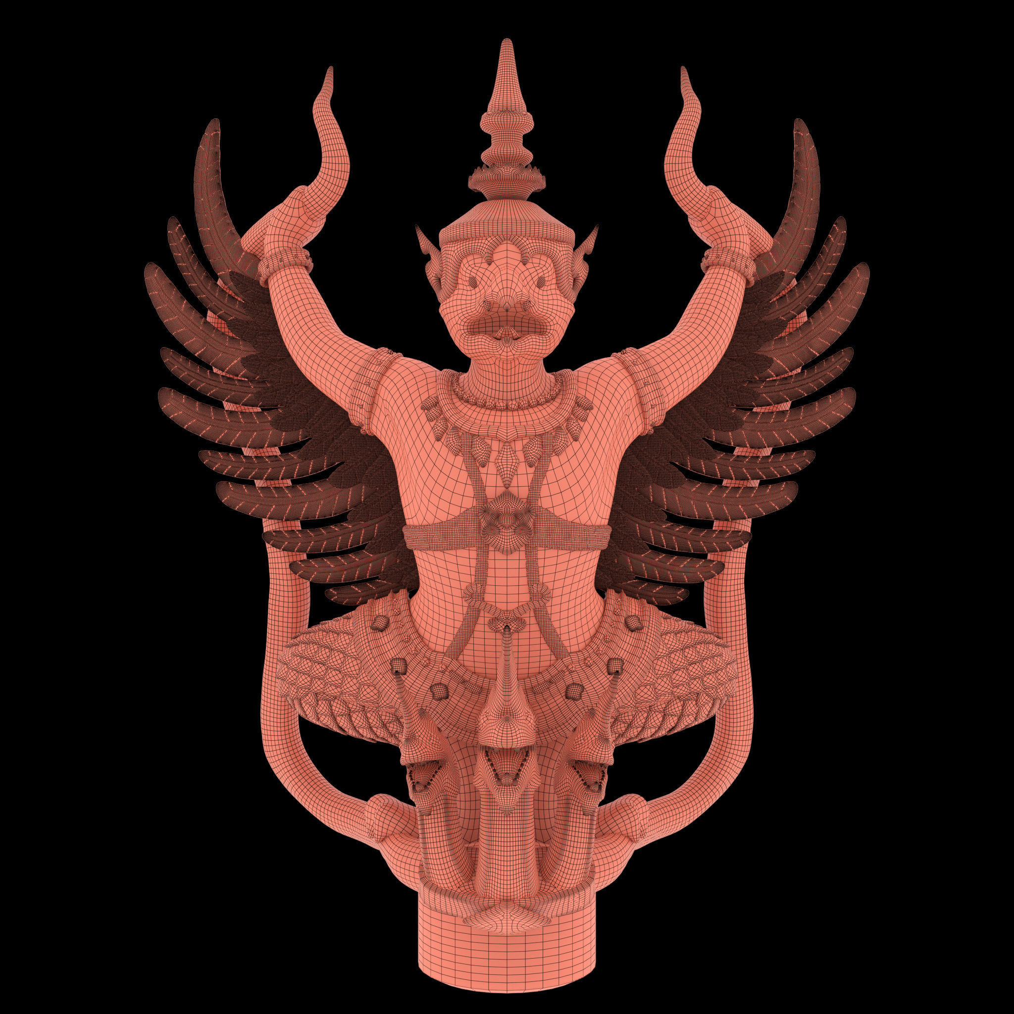 Thai Garuda Statue 3D model | CGTrader
