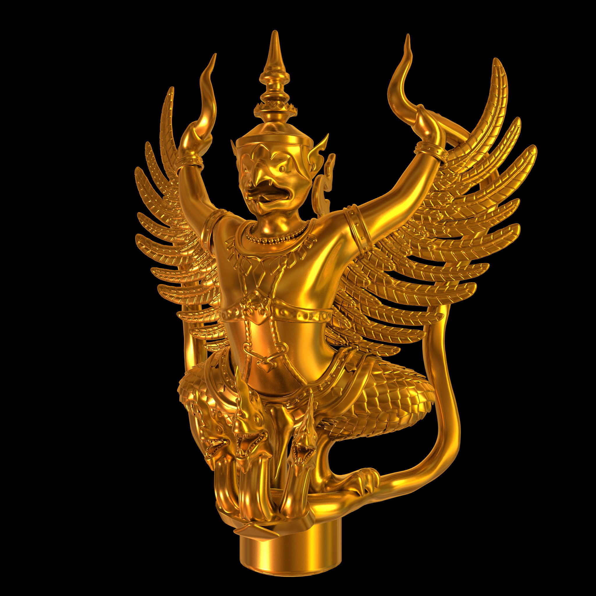 Thai Garuda Statue 3D model | CGTrader