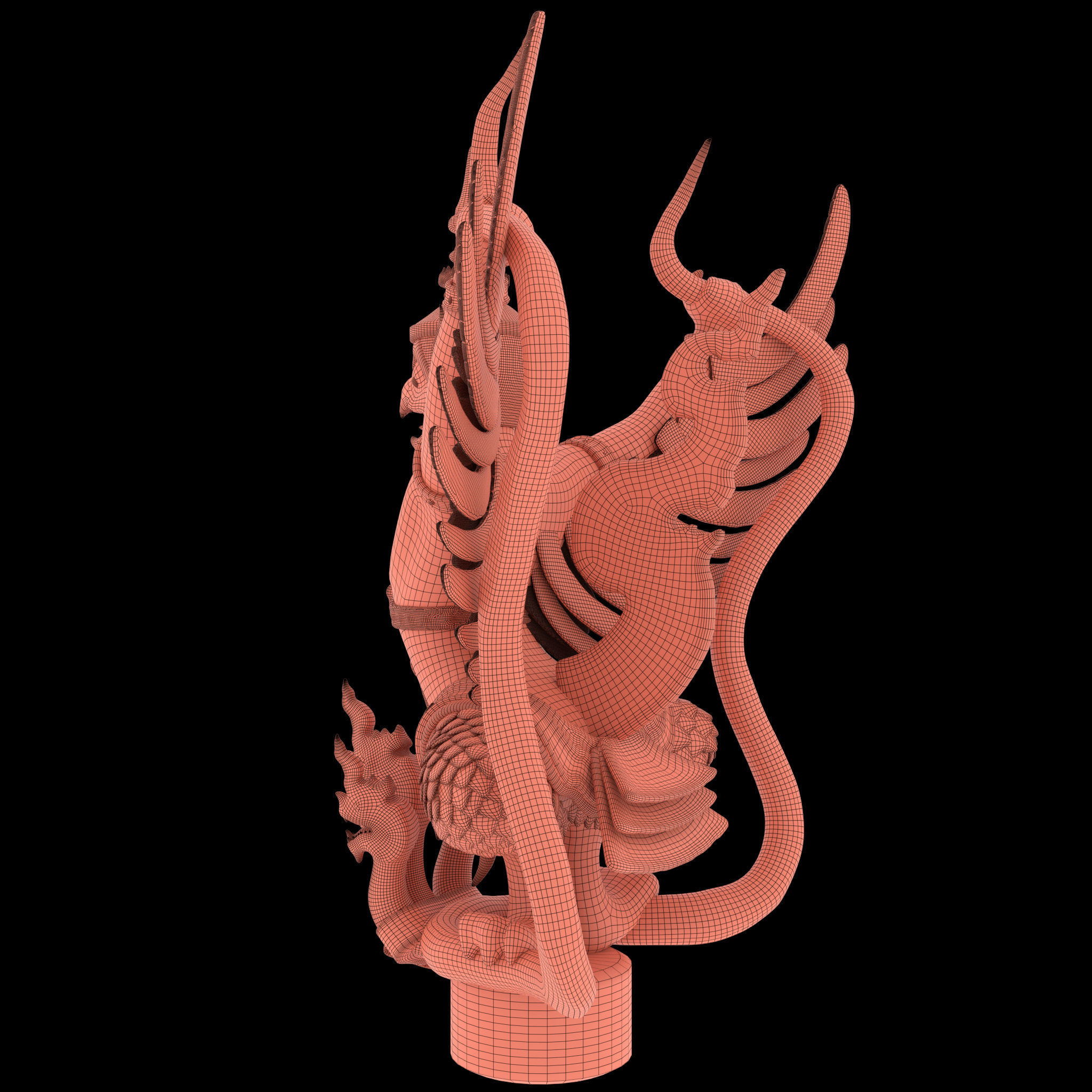 Thai Garuda Statue 3D model | CGTrader