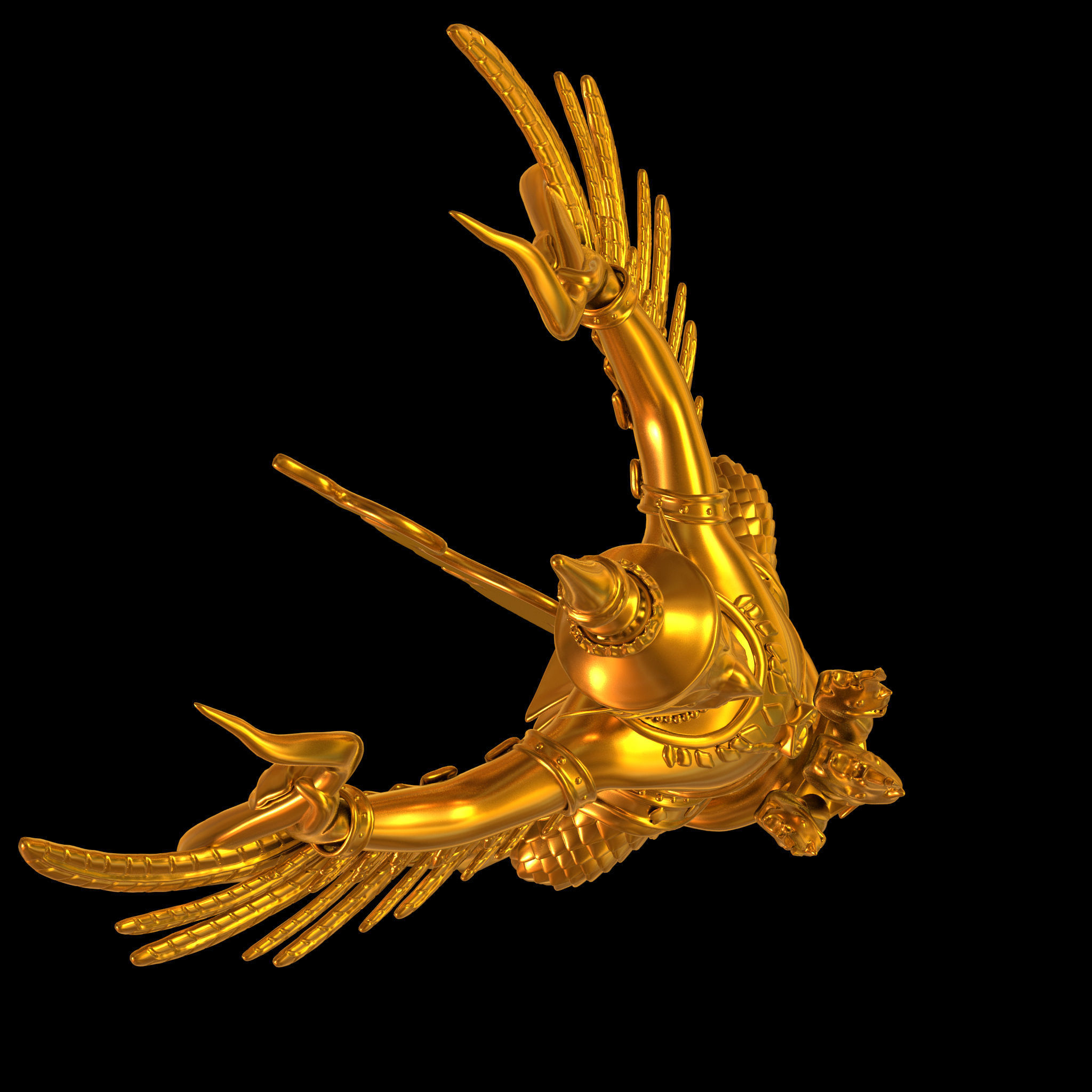 Thai Garuda Statue 3D model | CGTrader