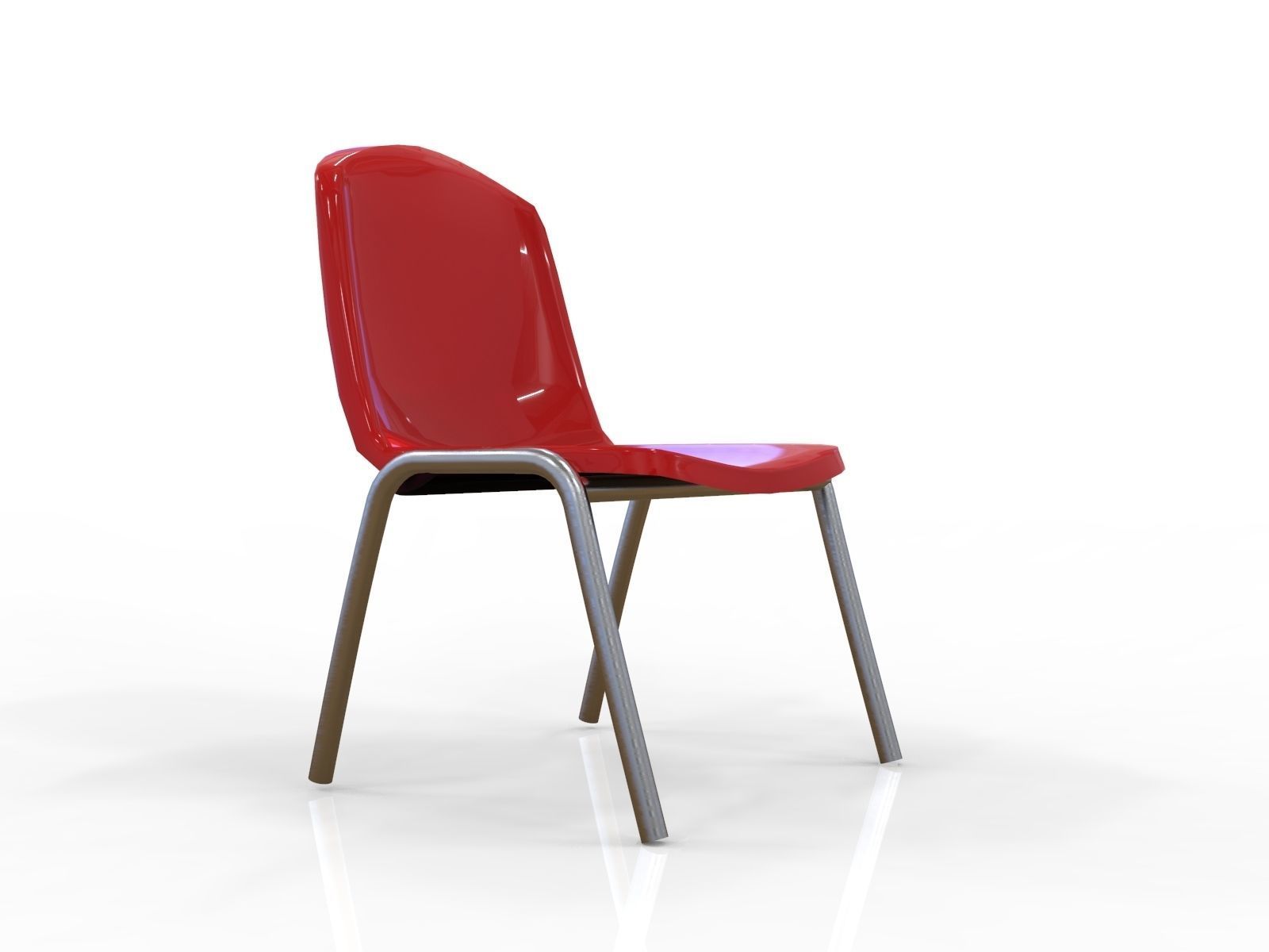 Simple Plastic Chair free VR / AR / low-poly 3D model | CGTrader