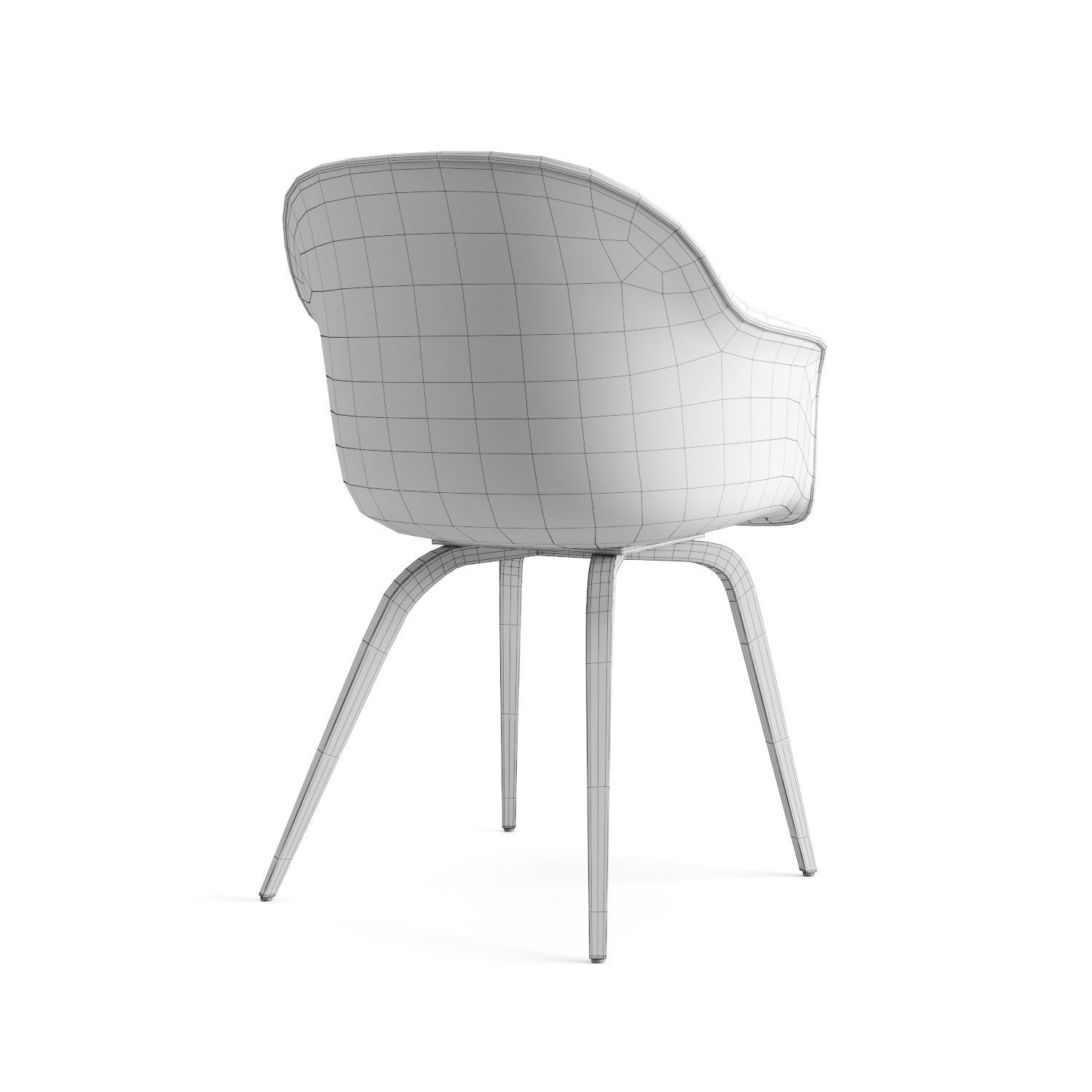 Gubi Bat Dining Chair Collection 3D model | CGTrader