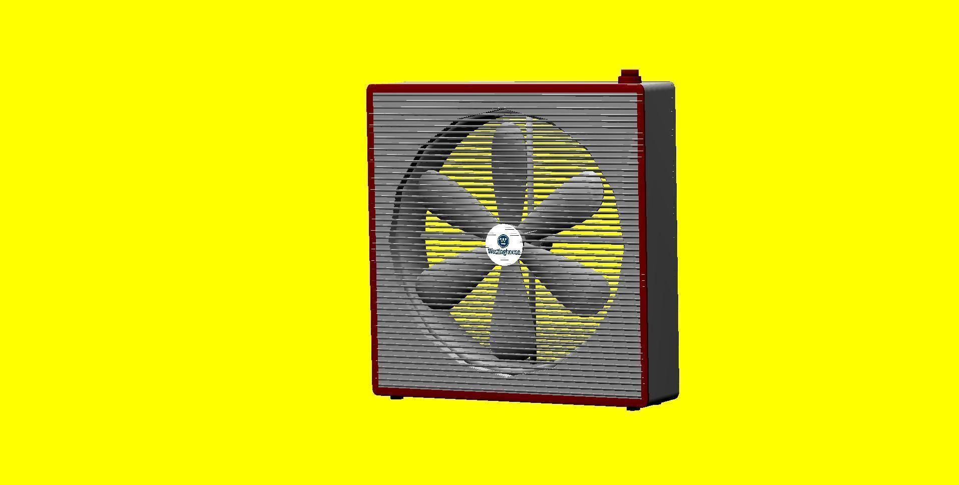 box fan free 3D model | CGTrader
