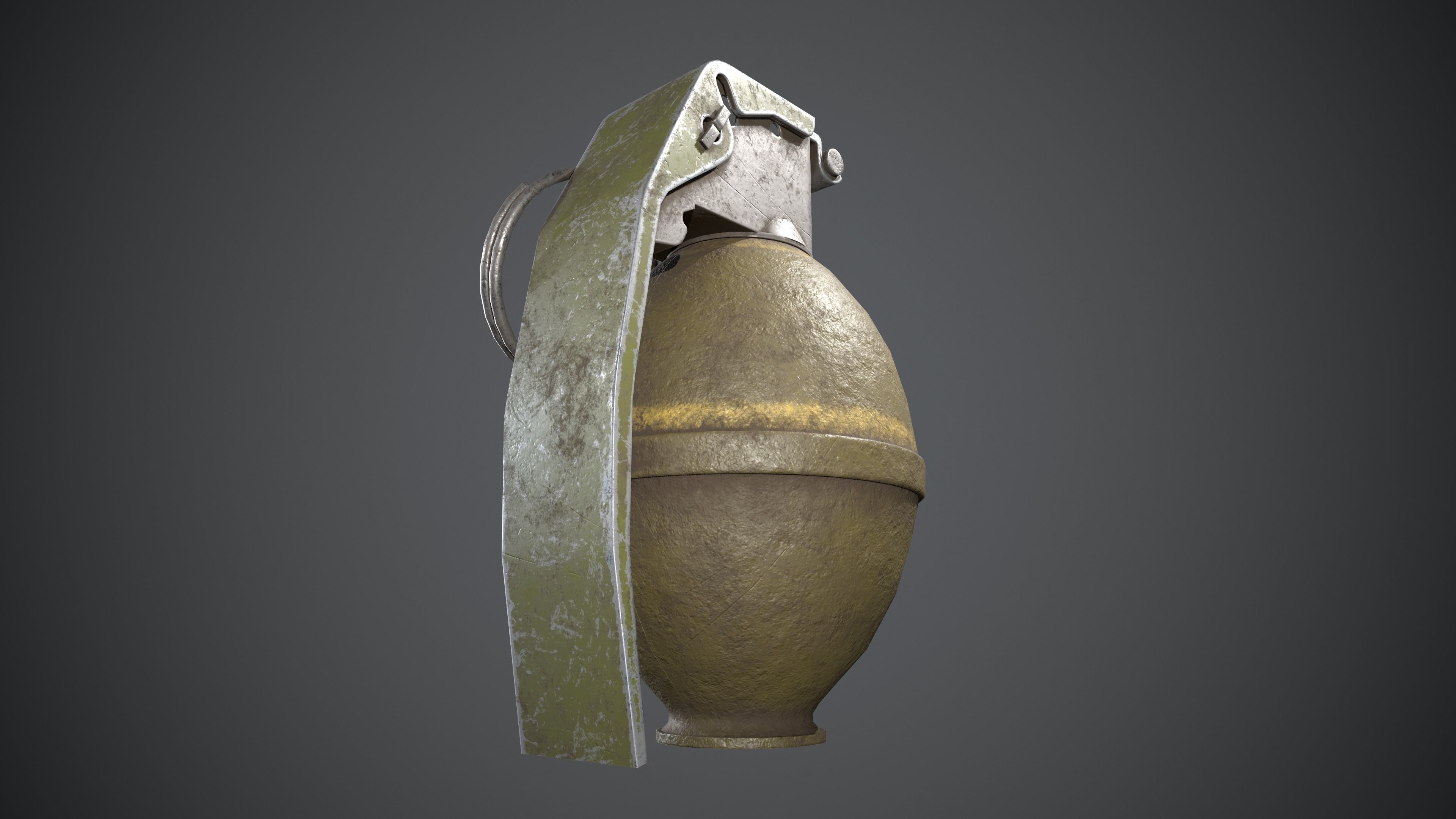 3D model M26 GRENADE LOW POLY VR / AR / low-poly | CGTrader