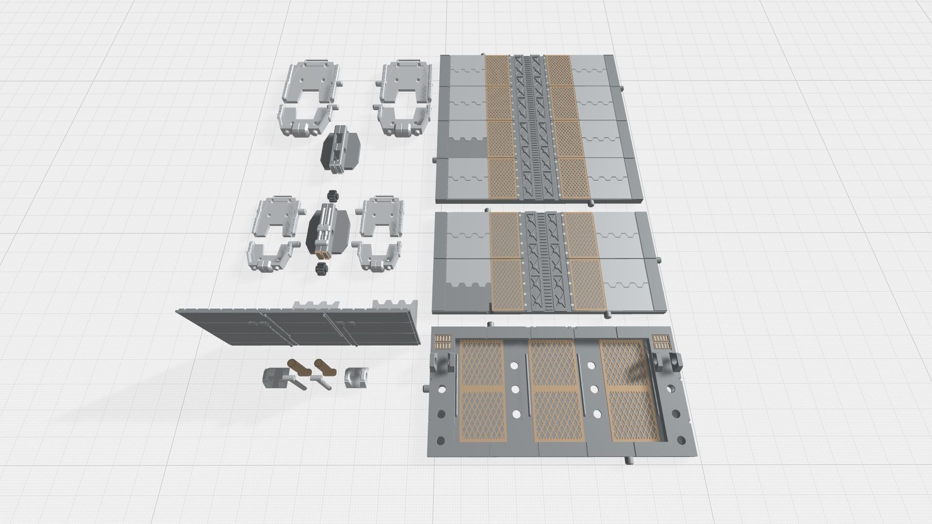 -MHB01-04C- Mech Hangar Bay HG Bundle Set 3D print model files 3D model ...