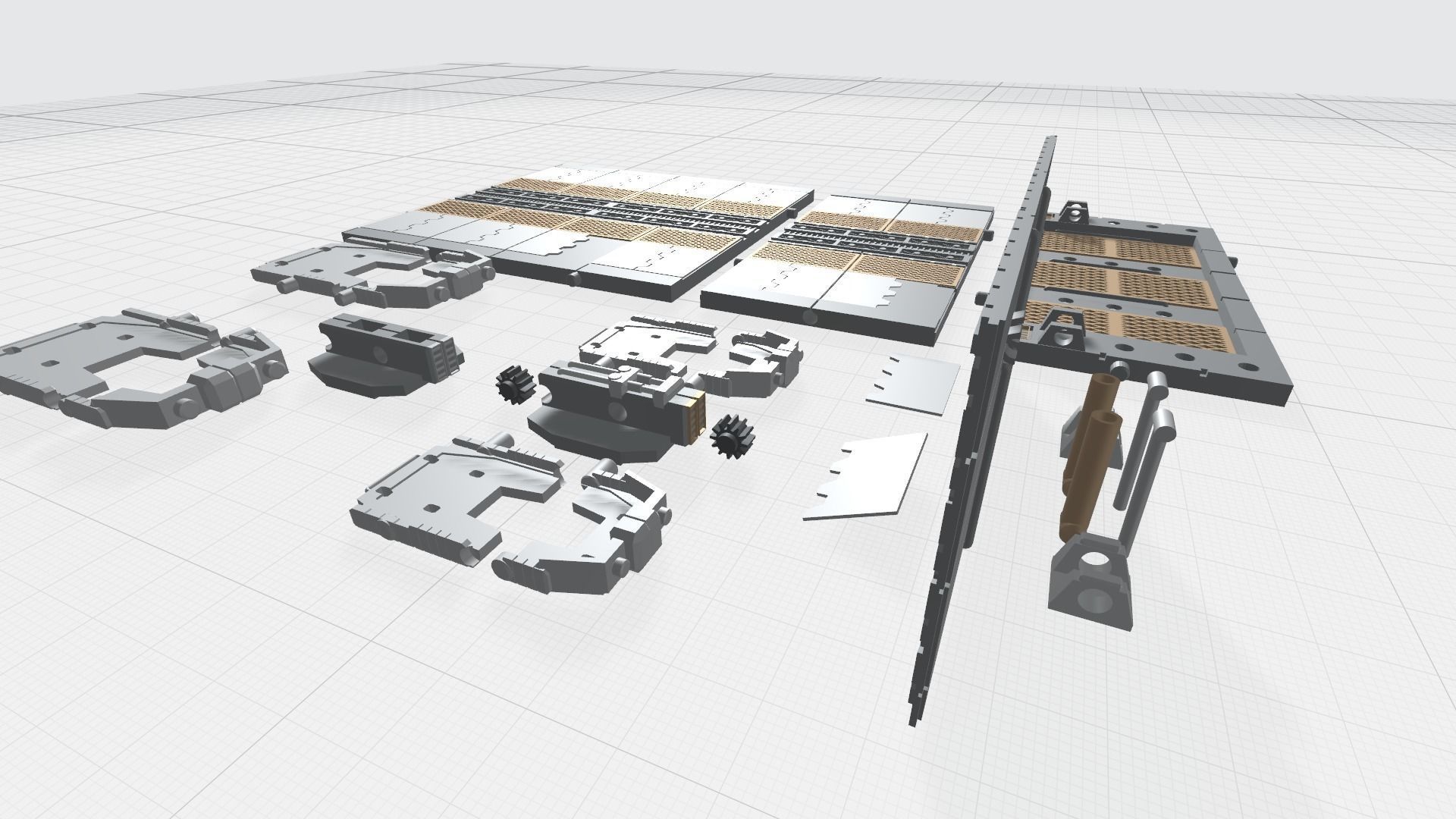 -MHB01-04C- Mech Hangar Bay HG Bundle Set 3D print model files 3D model ...