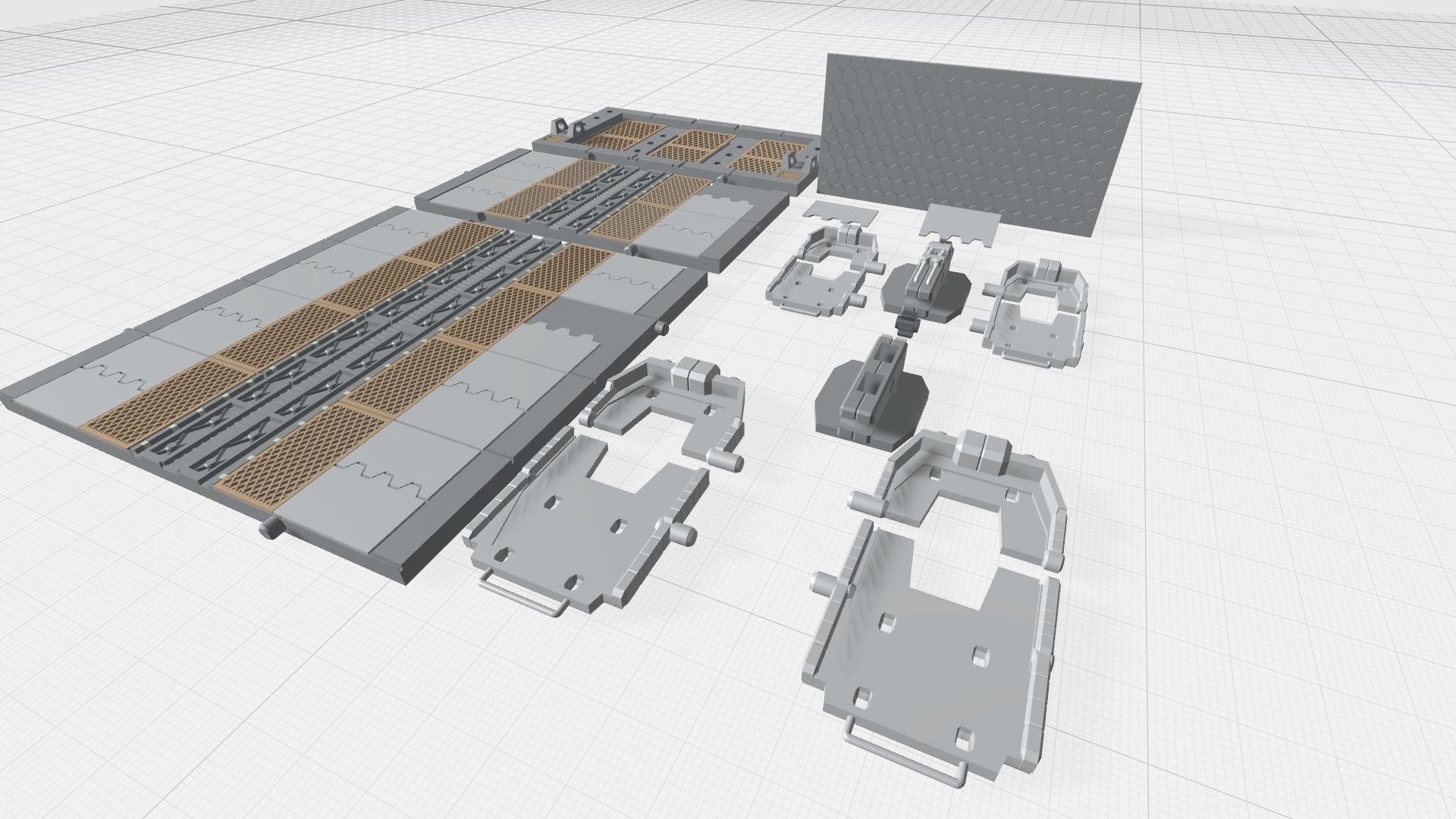 -MHB01-04C- Mech Hangar Bay HG Bundle Set 3D print model files 3D model ...