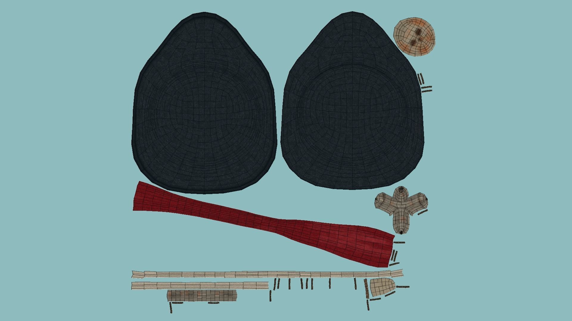 3D model Gothic Pirate Hat - Fantasy Character Costume VR / AR / low ...