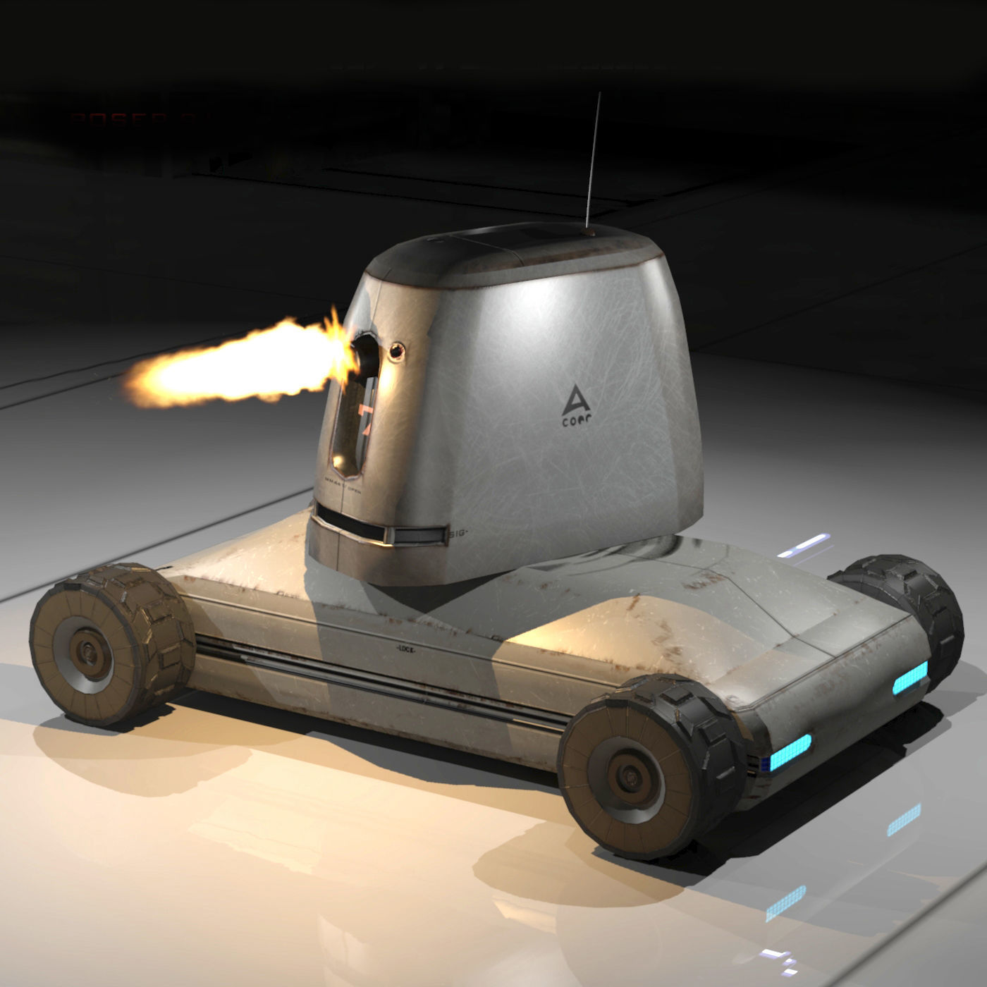 3D model Mobil Drone Gunner VR / AR / low-poly | CGTrader