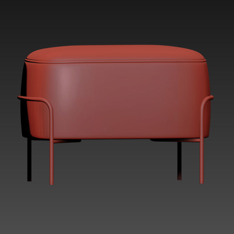 Hubsch Pouf 3D model | CGTrader