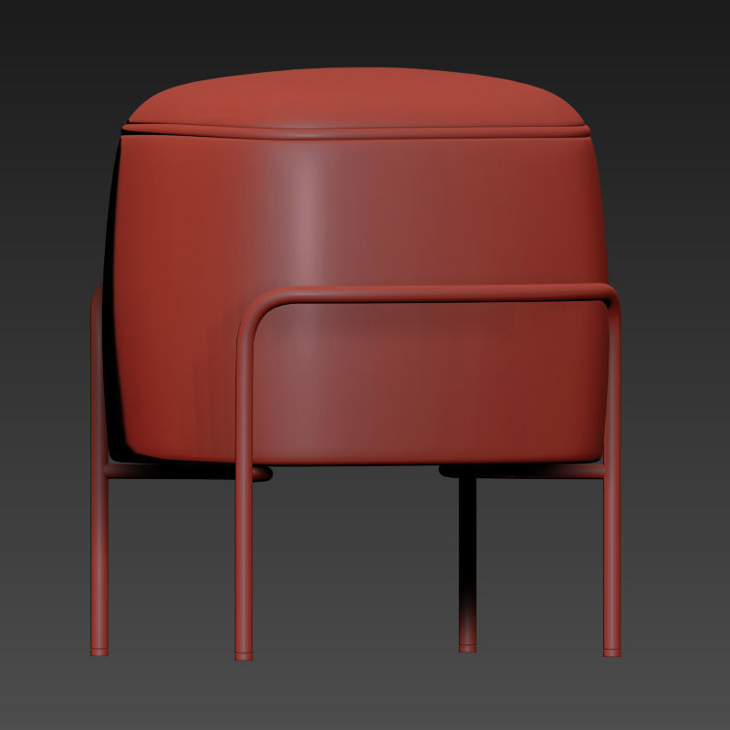 Hubsch Pouf 3D model | CGTrader