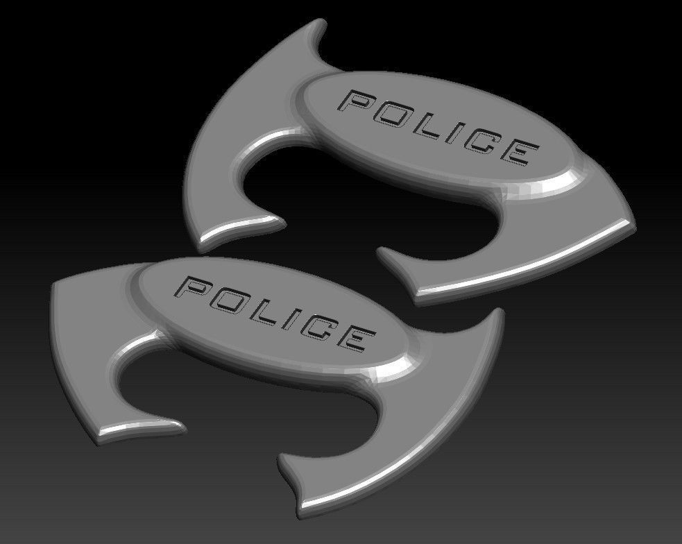 HANDSHOK kubotan yavara brass knuckles keychain 3D model 3D printable ...