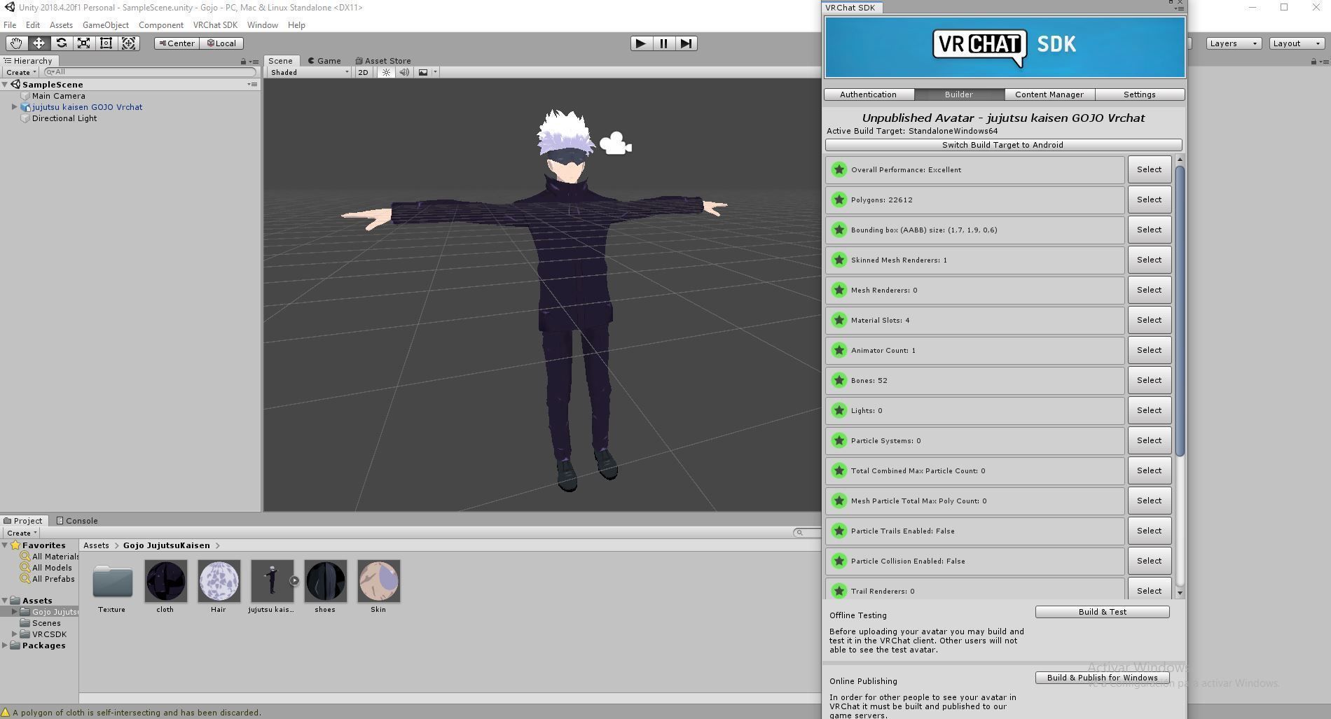 3D model Jujutsu Kaisen - Gojo VR / AR / low-poly | CGTrader