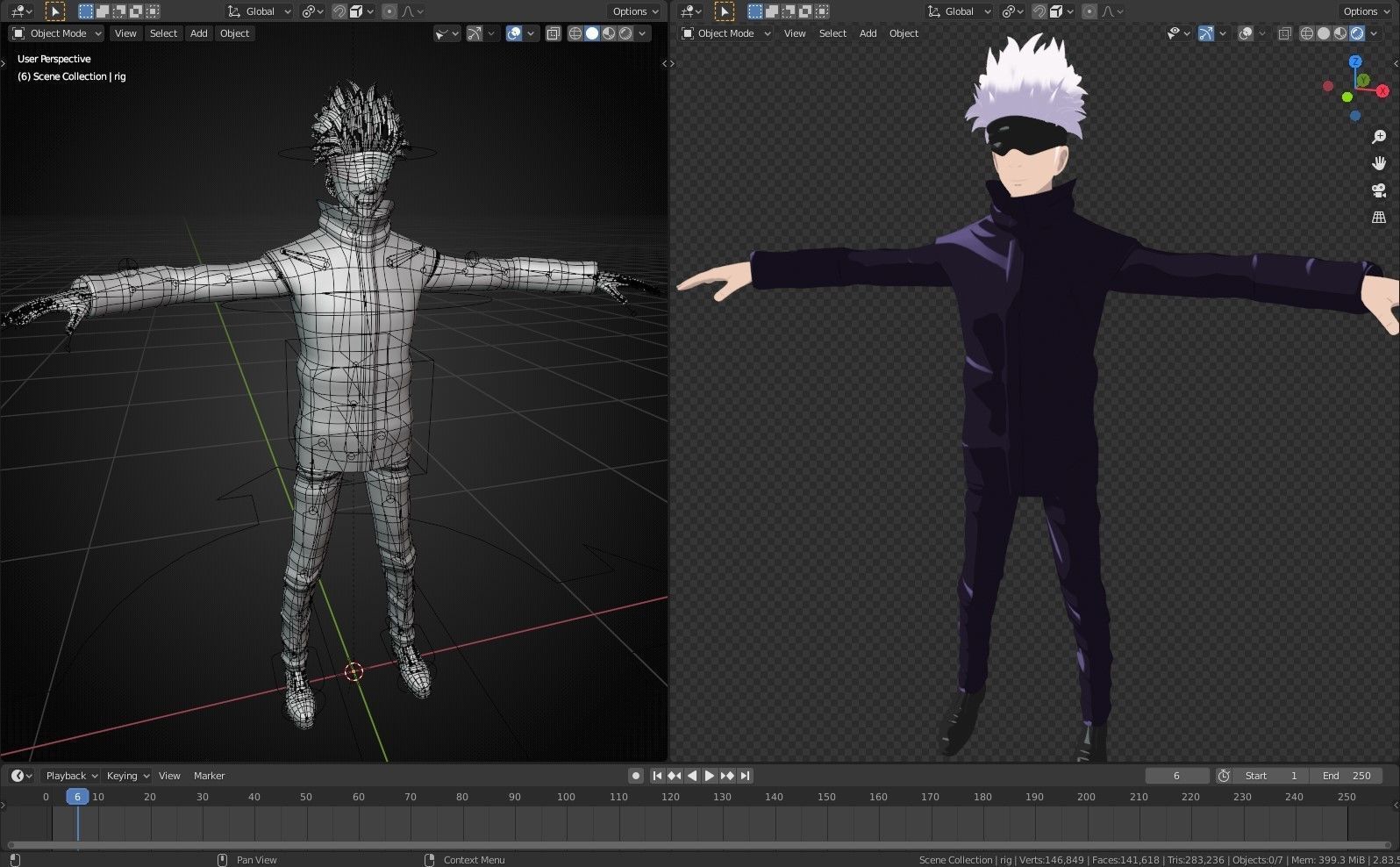 3D model Jujutsu Kaisen - Gojo VR / AR / low-poly | CGTrader