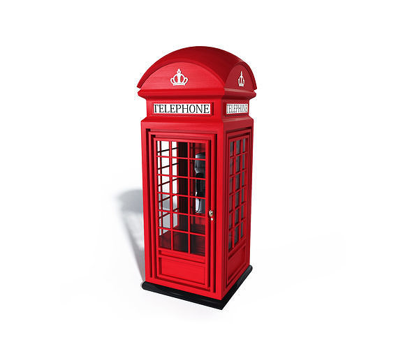 London phone booth 3D model | CGTrader