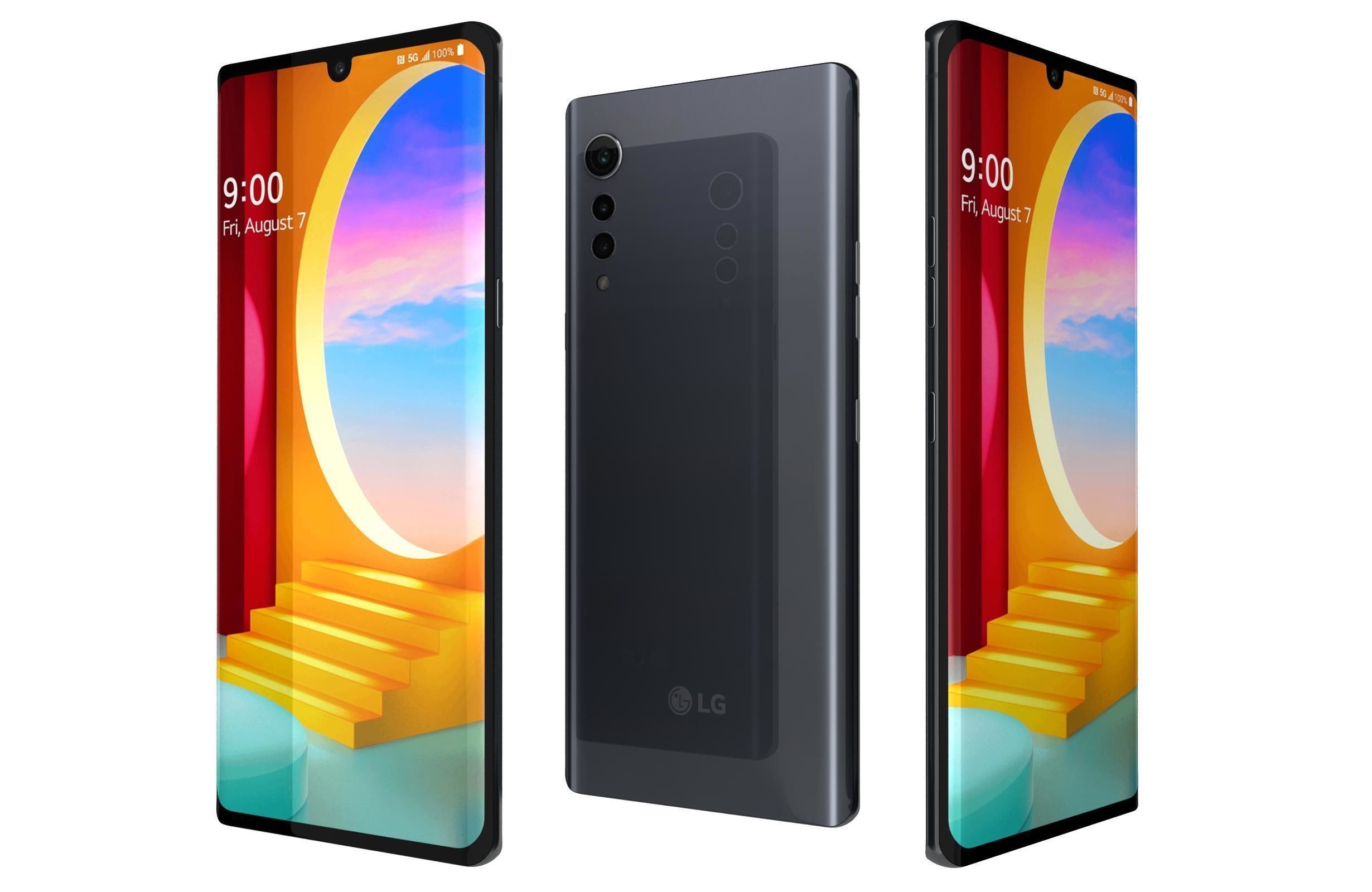 LG Velvet Aurora Gray 3D model | CGTrader