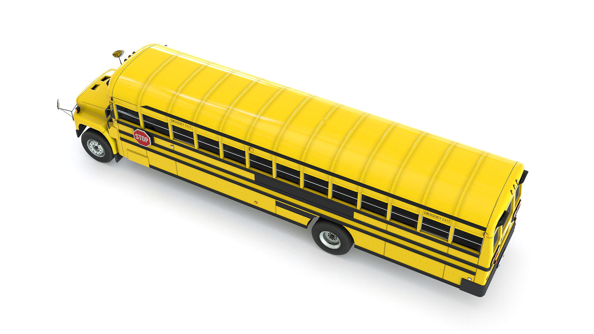 3D model School Bus VR / AR / low-poly | CGTrader