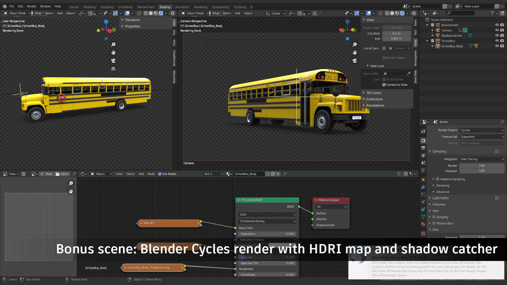 3D model School Bus VR / AR / low-poly | CGTrader