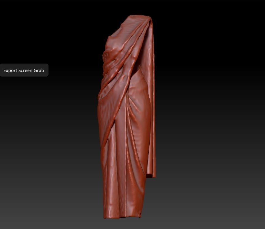 South indian Saree Model 3D model 3D printable | CGTrader