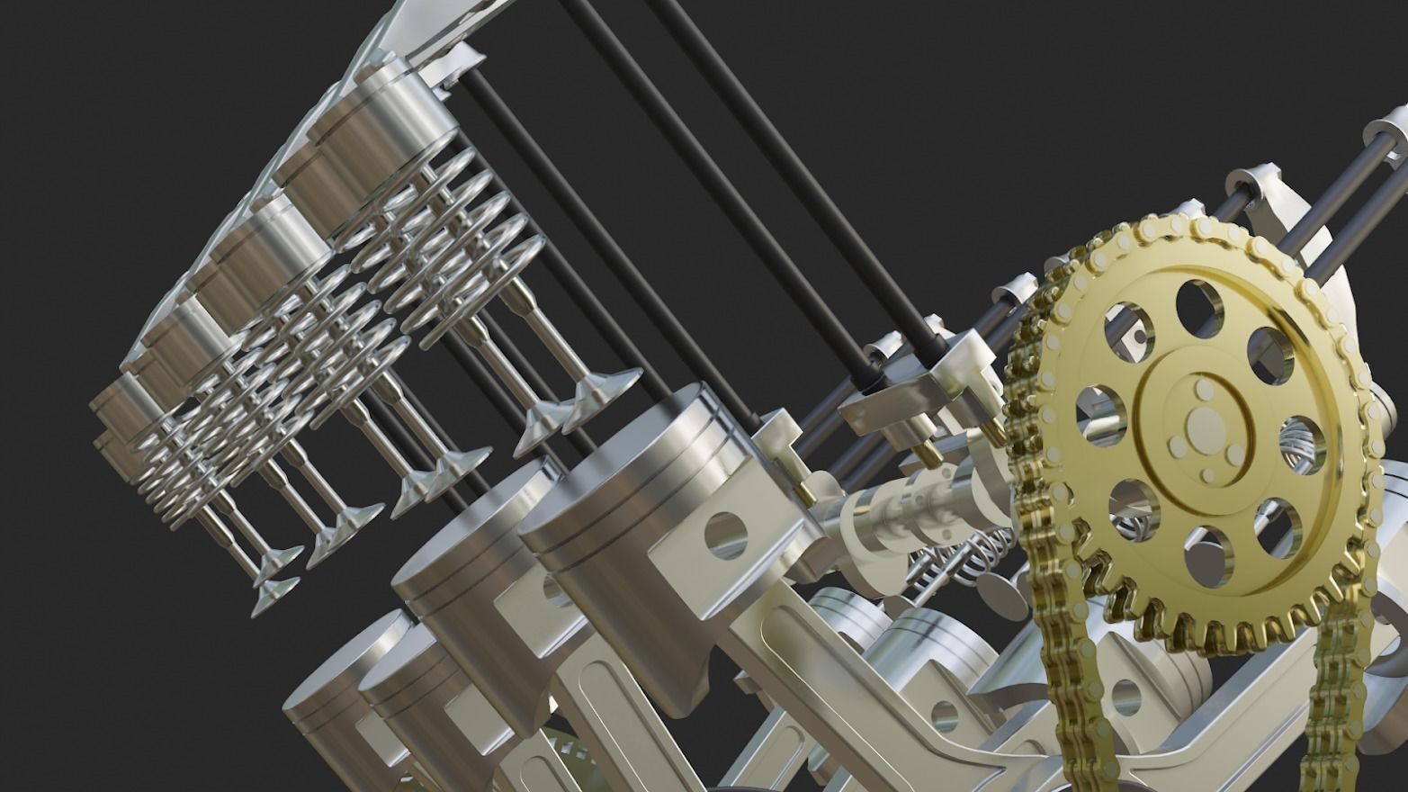 3 Animated Engines 3D Model Collection | CGTrader