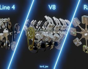 Animated Engine 3D Models | CGTrader