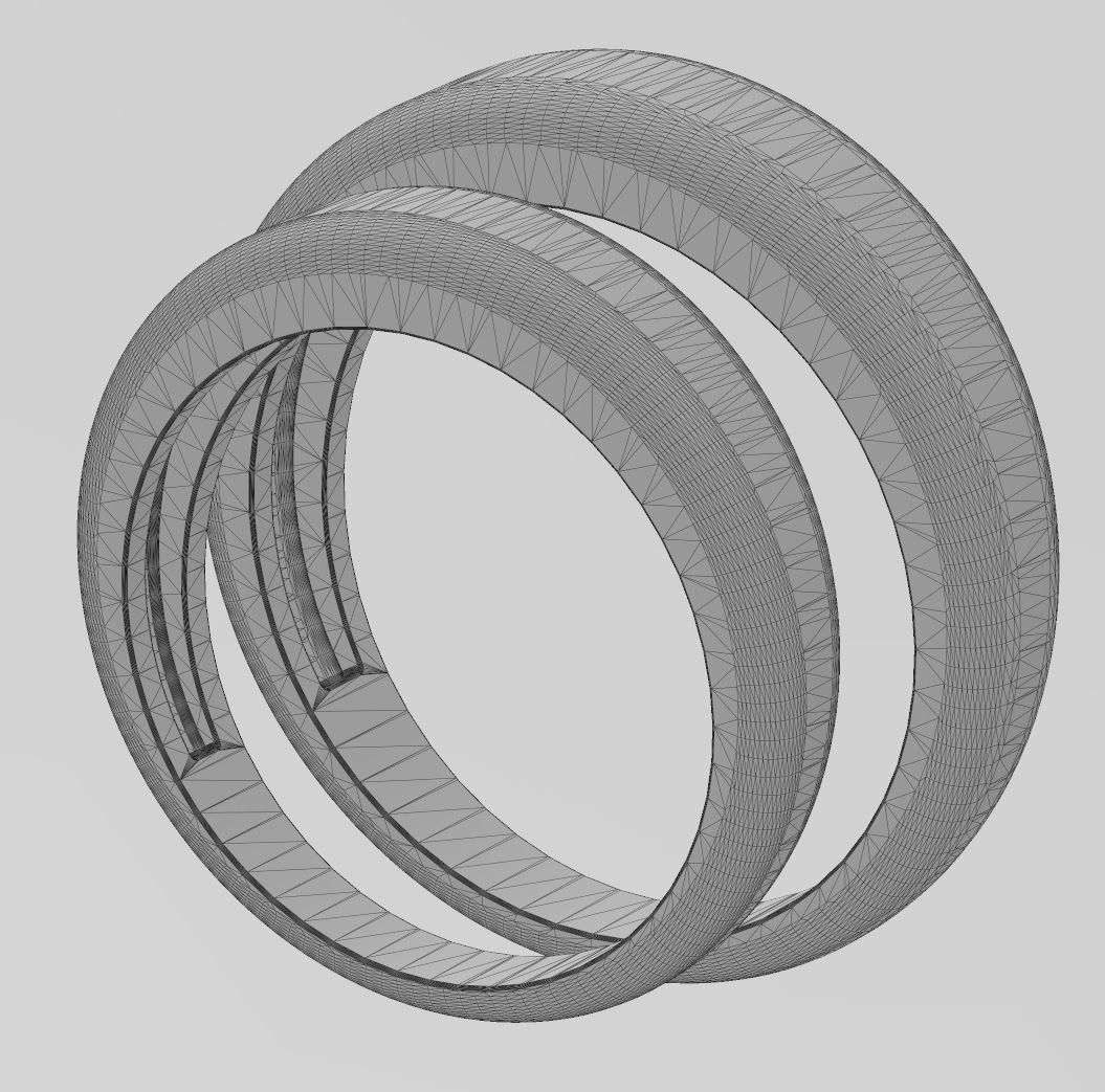 Minimal band ring 3D model 3D printable | CGTrader