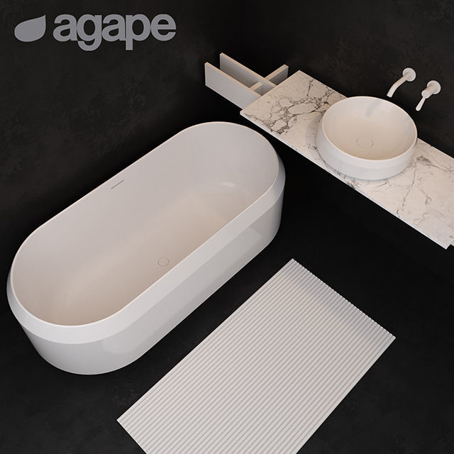 Agape set 1 bathroom 3D model | CGTrader