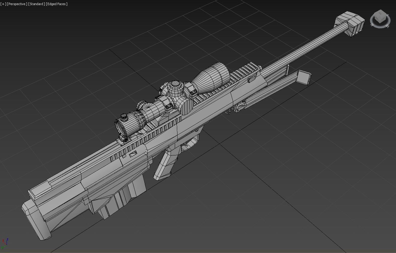3D model XM500 Sniper Rifle VR / AR / low-poly | CGTrader