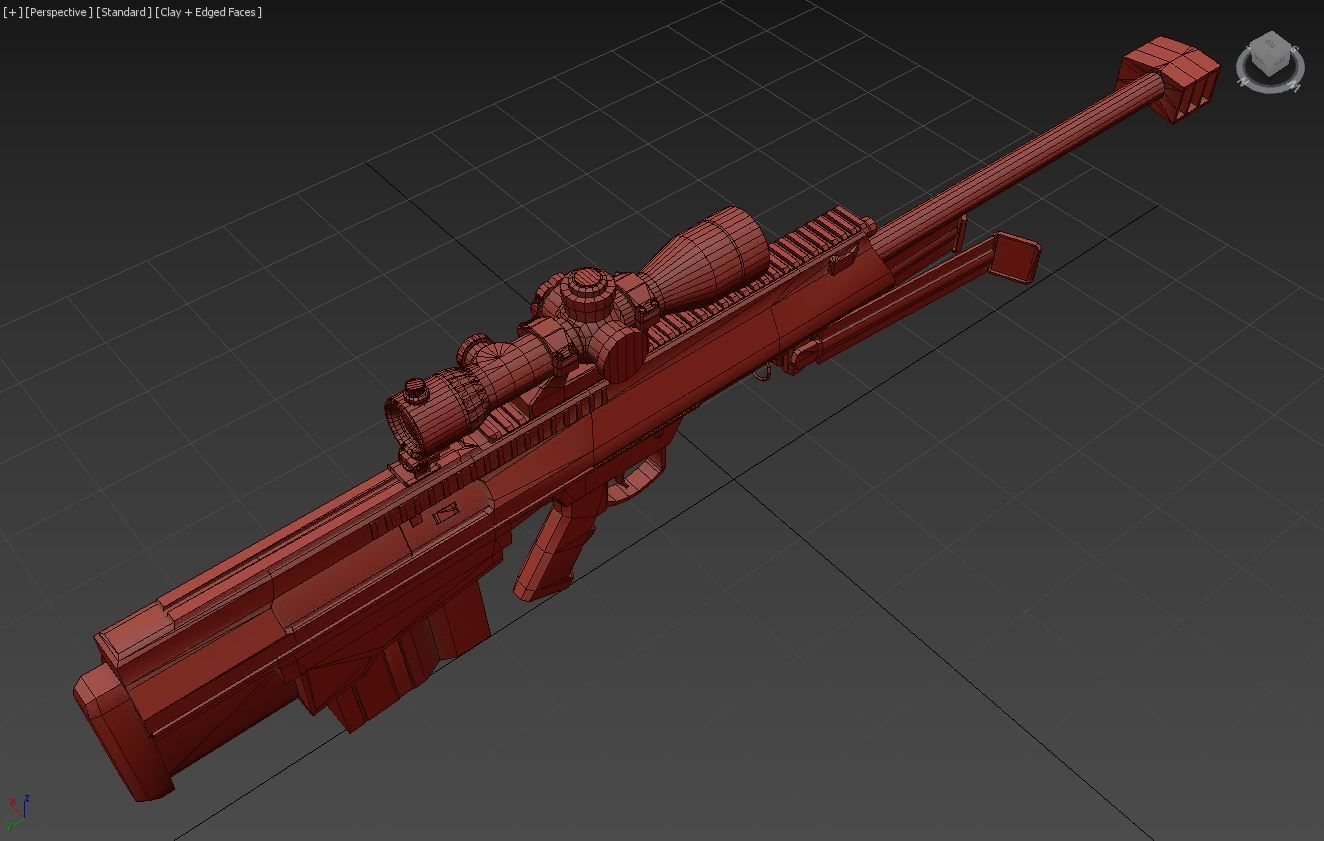 3D model XM500 Sniper Rifle VR / AR / low-poly | CGTrader
