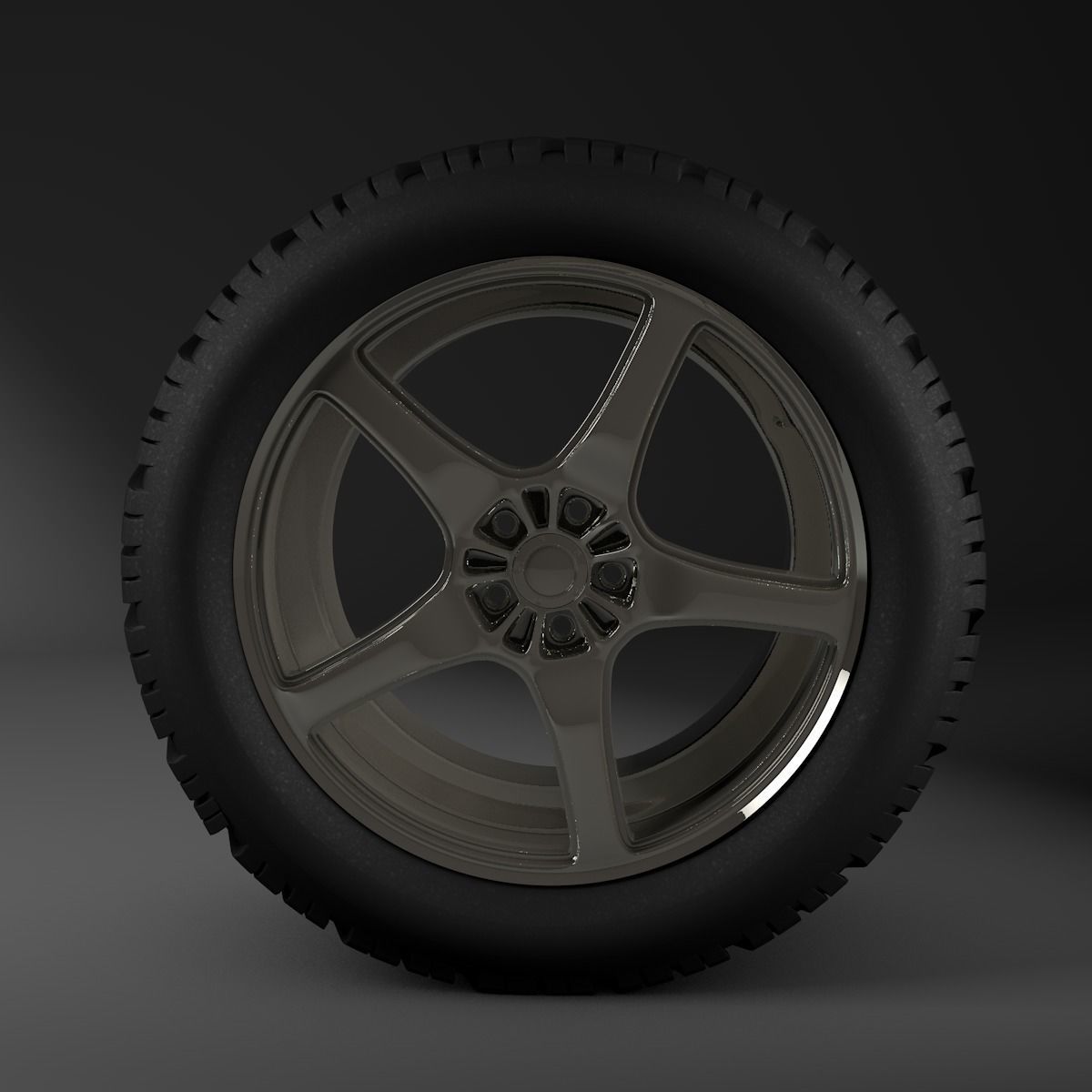 Wheel car 3D model | CGTrader