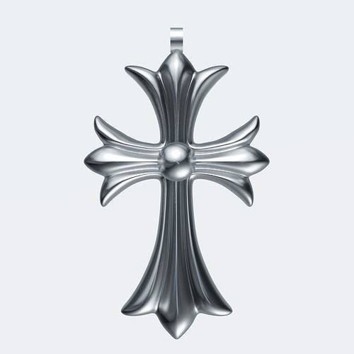 3D model Chrome Cross VR / AR / low-poly | CGTrader