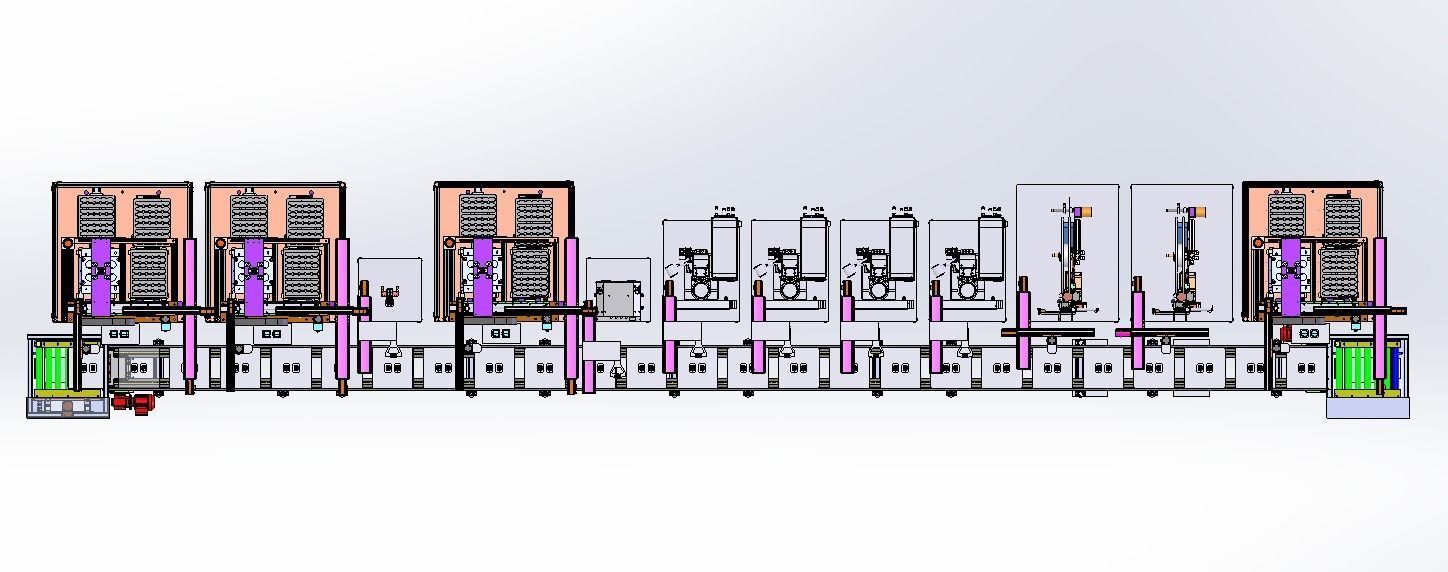 Mobile phone charger automatic assembly line 3D model | CGTrader