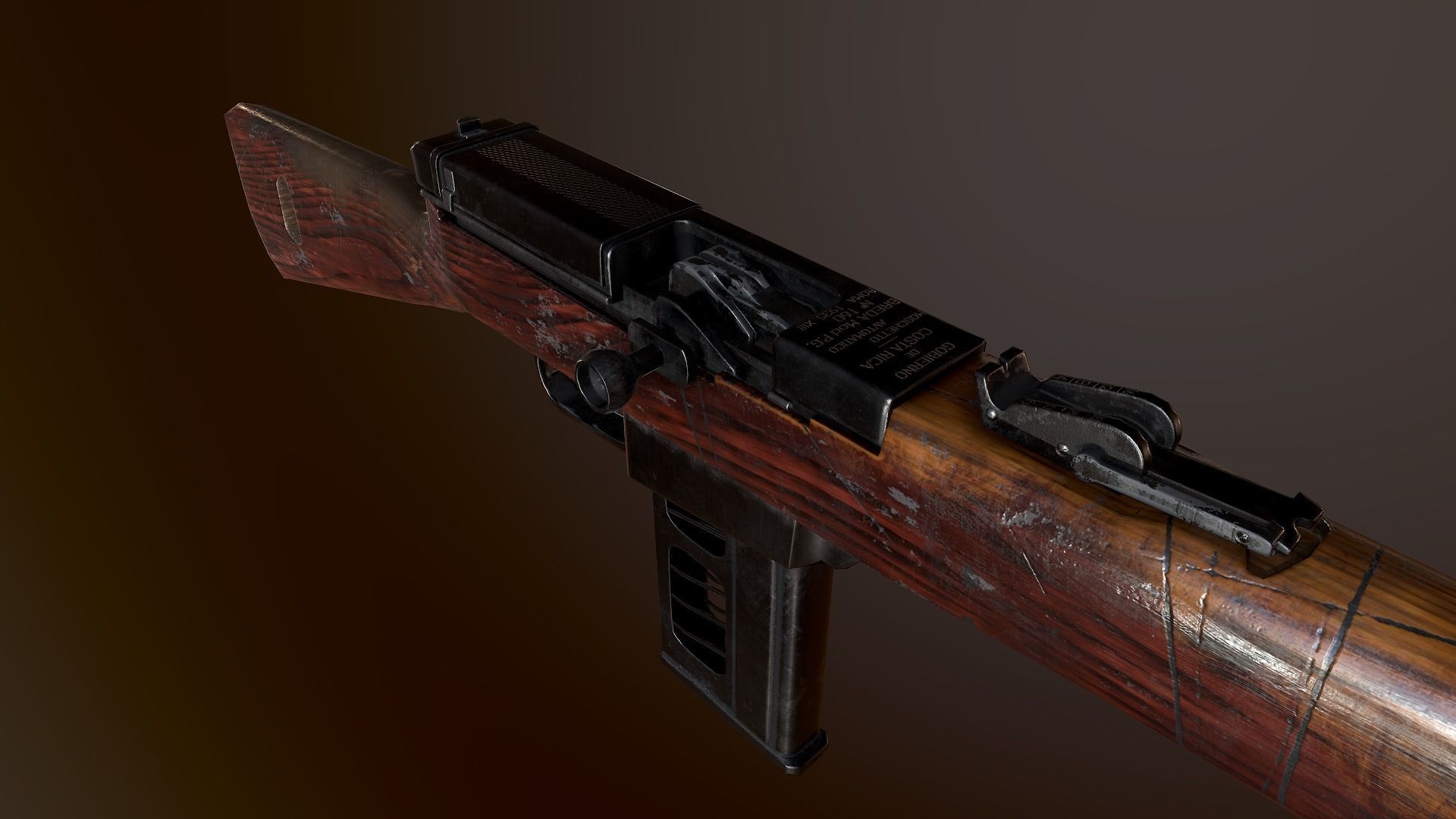 3D model Breda rifle 1935 ww2 PBR VR / AR / low-poly | CGTrader