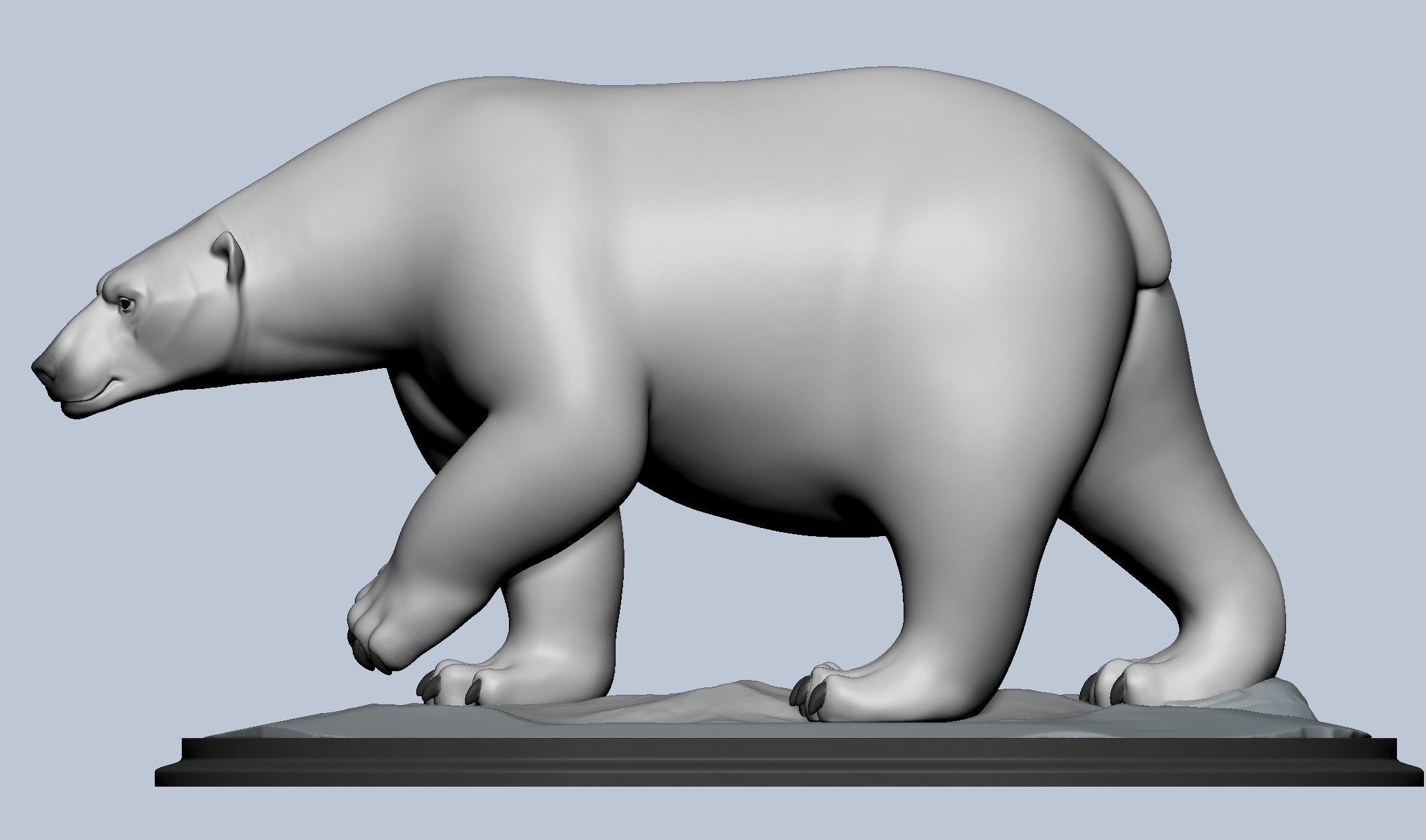 Polar Bear 3D model 3D printable | CGTrader