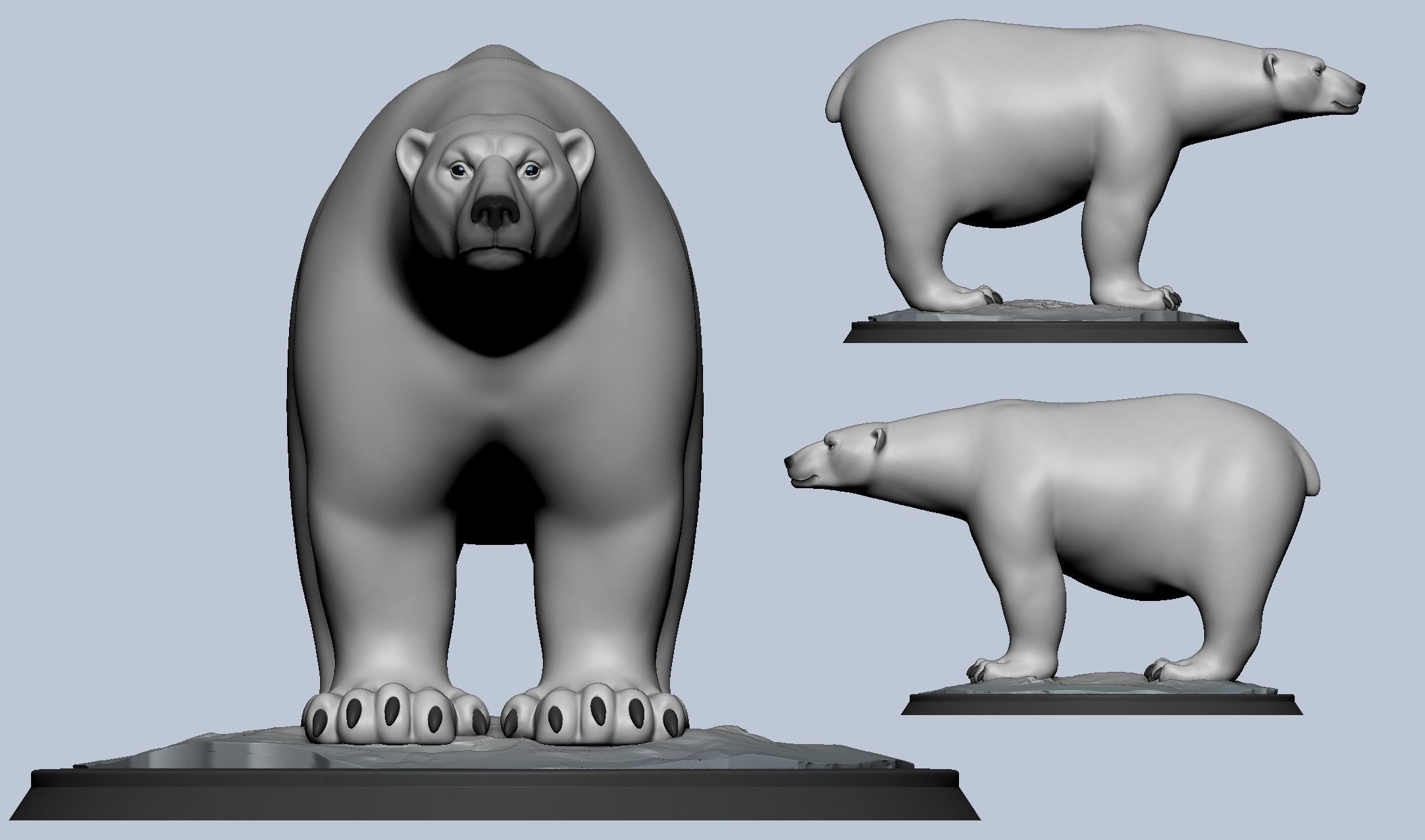 Polar Bear 3D model 3D printable | CGTrader
